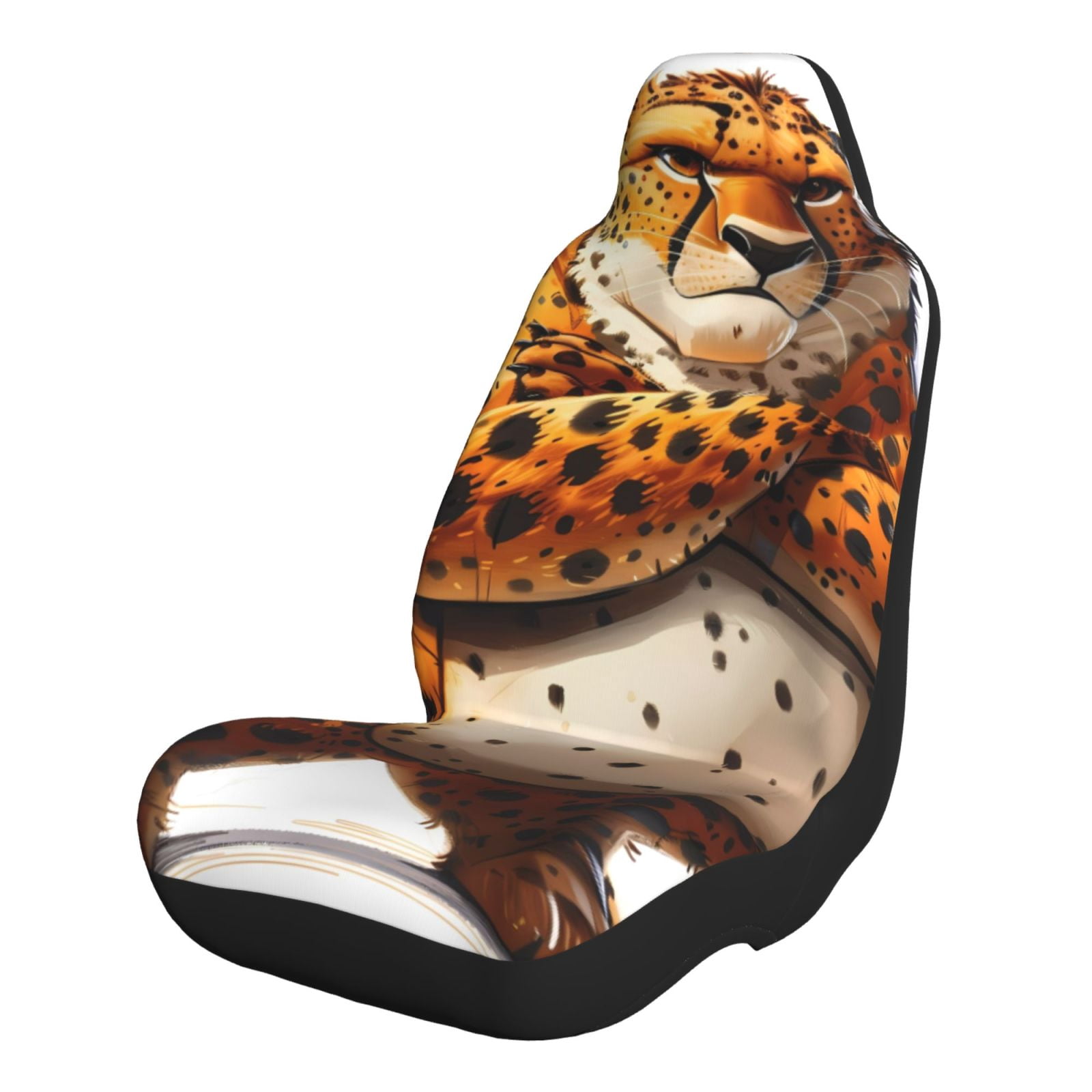 Xecao Cartoon Cheetah With Attitude for Automotive Seat Covers for Cars ...