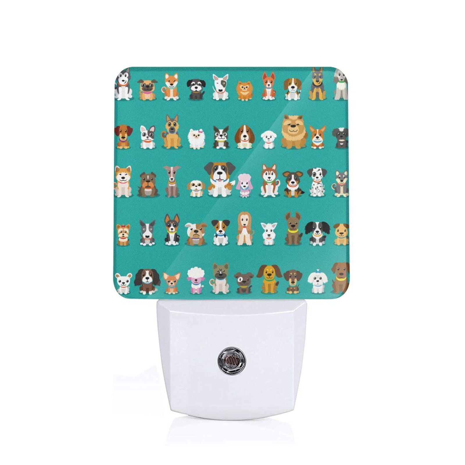 Xecao Cartoon Dogs for Night Light - a Wall-mounted LED Fixture with A ...