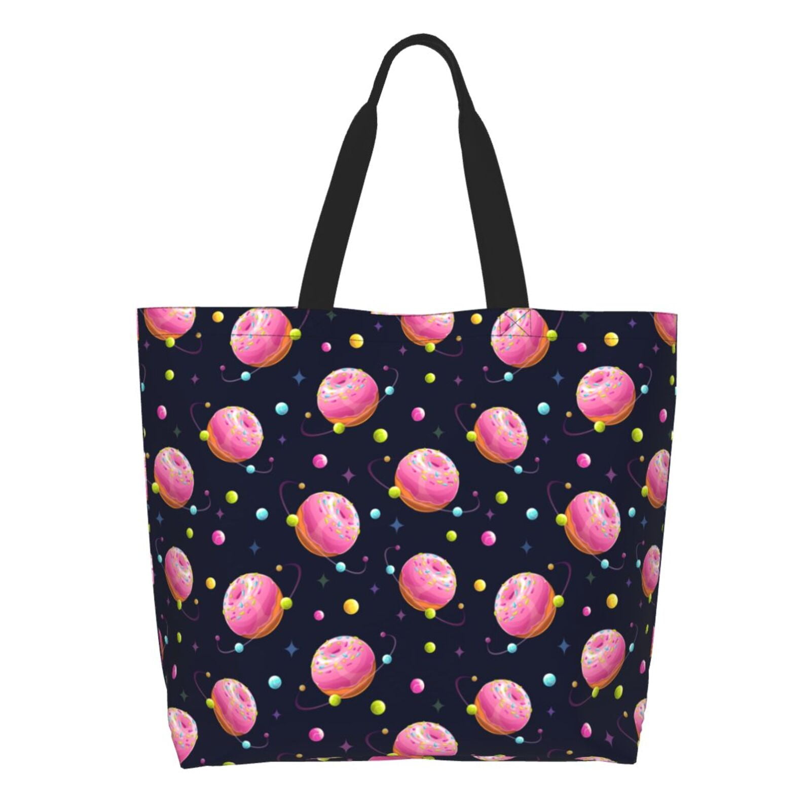 Xecao Cartoon Donut Planets for Tote Bag for Women, Tote Shoulder Bag ...