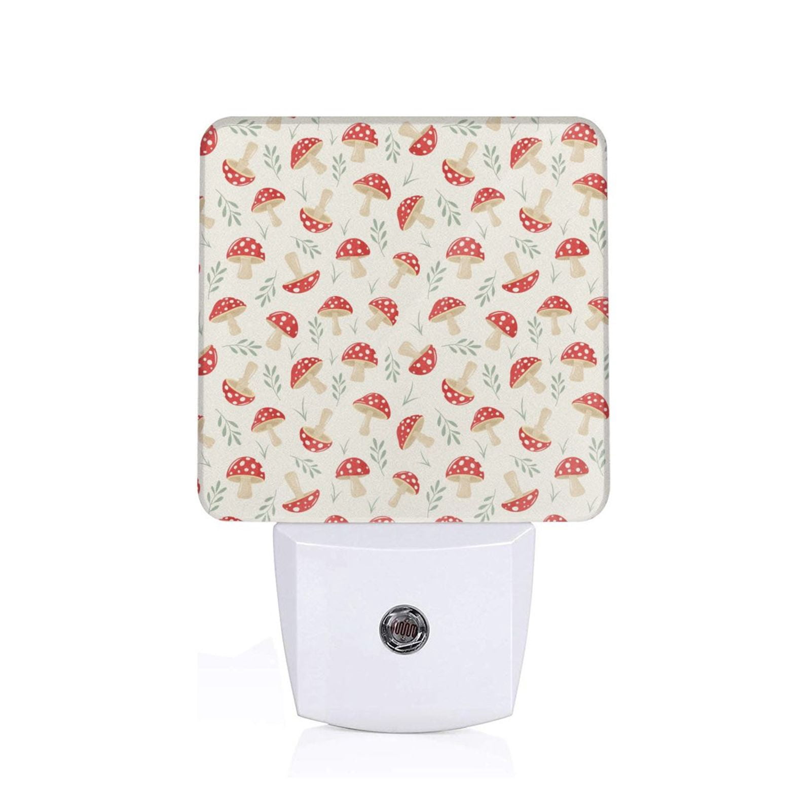 Xecao Cartoon Flat Mushrooms for Night Light - a Wall-mounted LED ...