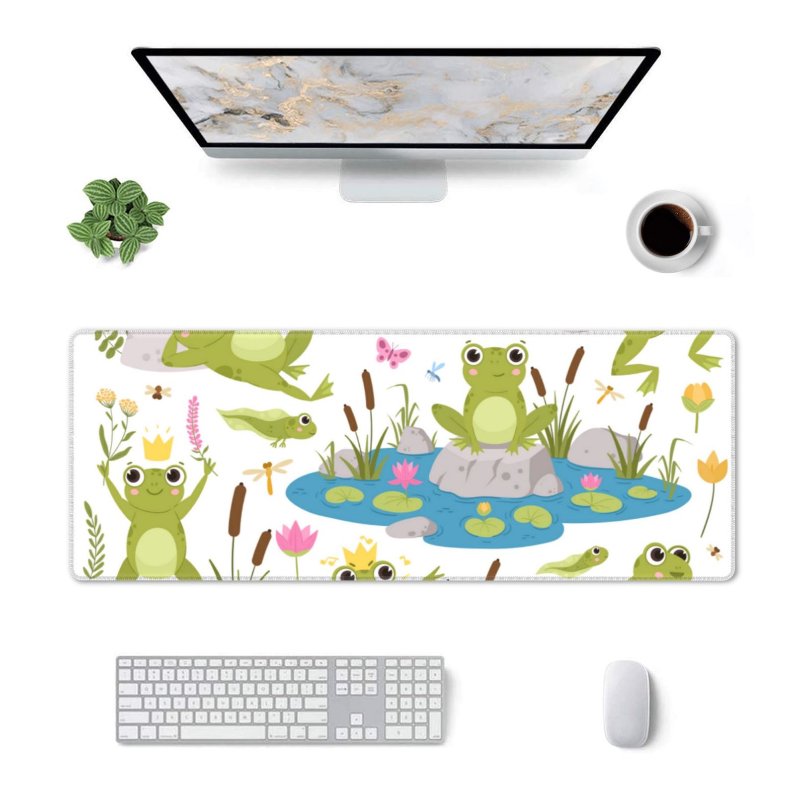 Xecao Cartoon Frogs for Mouse Pad - Waterproof Extended Contour Mouse ...