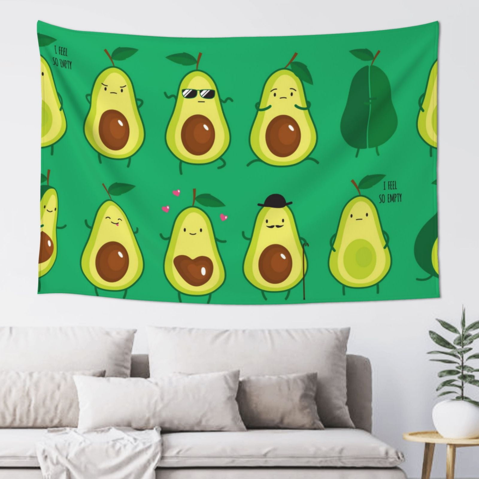 Xecao Cartoon Fruit 1 Print Tapestry, Wall Hanging Room Funny Decor ...