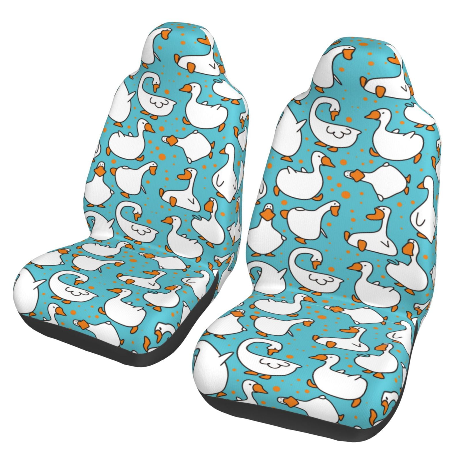 Xecao Cartoon Funny Goose Print Car Seat Cover in That Fits Most Cars ...