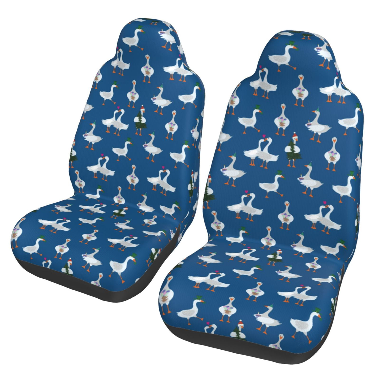 Xecao Cartoon Geese With Xmas Print Car Seat Cover in That Fits Most ...