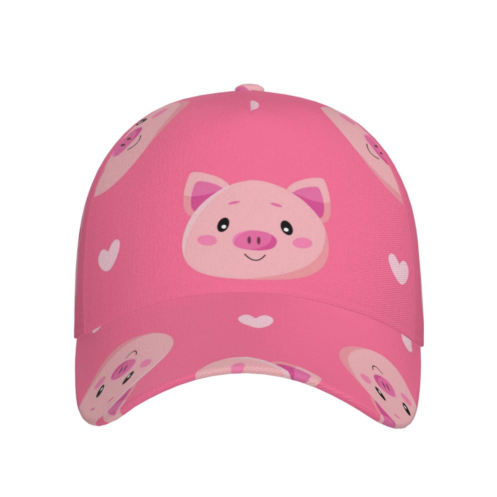 Xecao Cartoon Pigs and Hearts for Baseball Cap: Unisex, crafted from ...