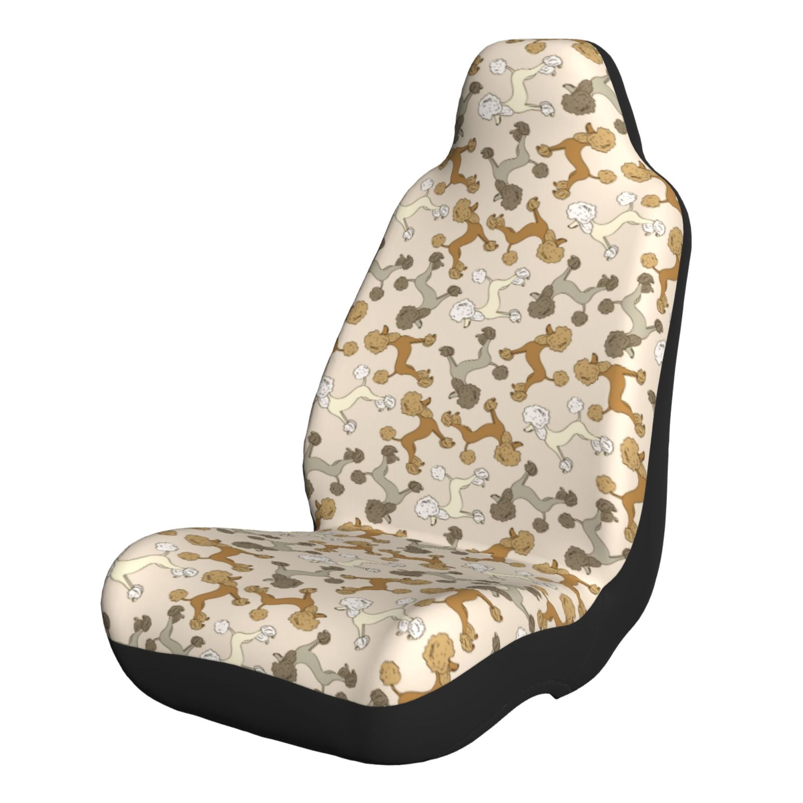 Xecao Cartoon Poodle Dog for Automotive Seat Covers for Cars Trucks and ...