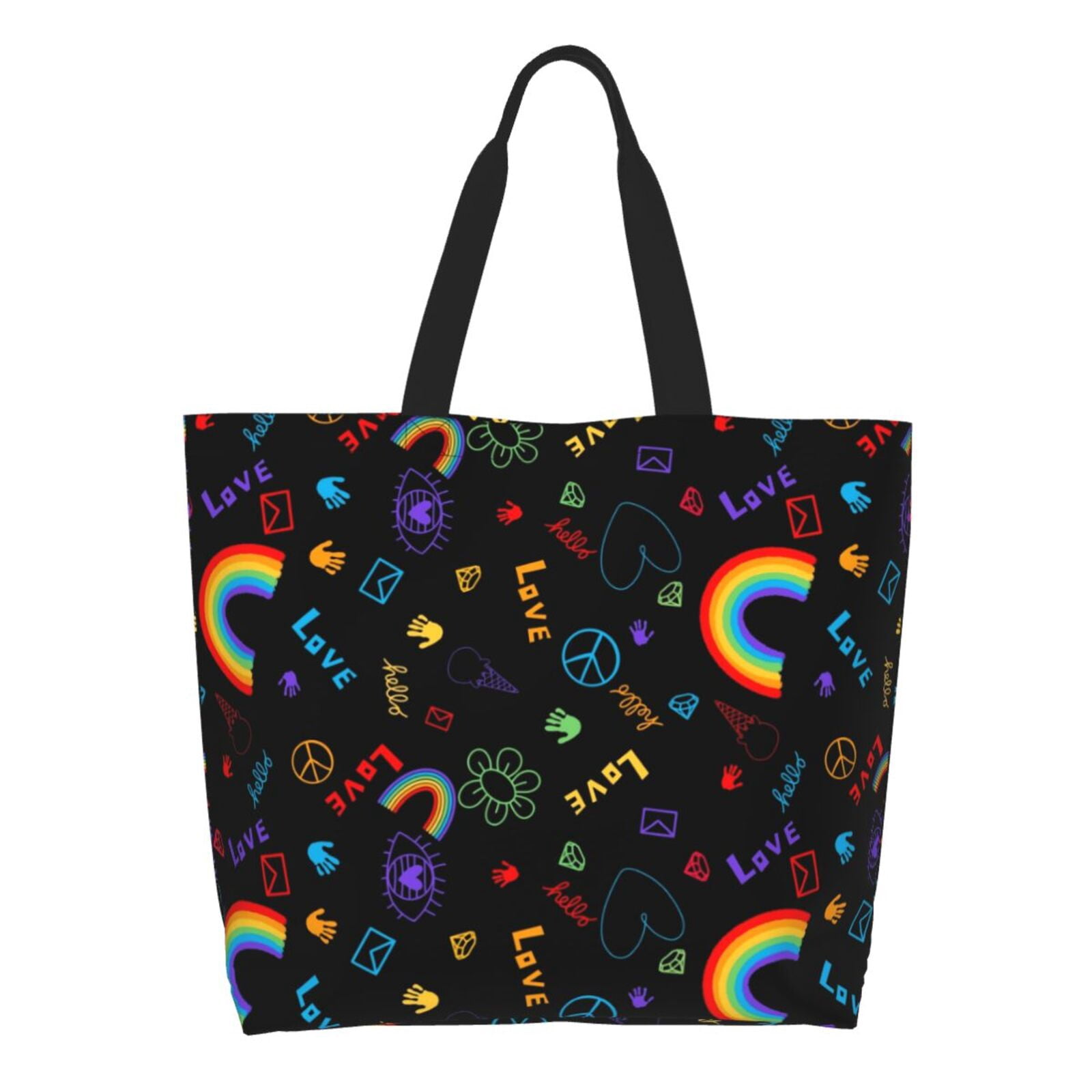 Xecao Cartoon Pride Lgbt for Tote Bag for Women, Tote Shoulder Bag with ...