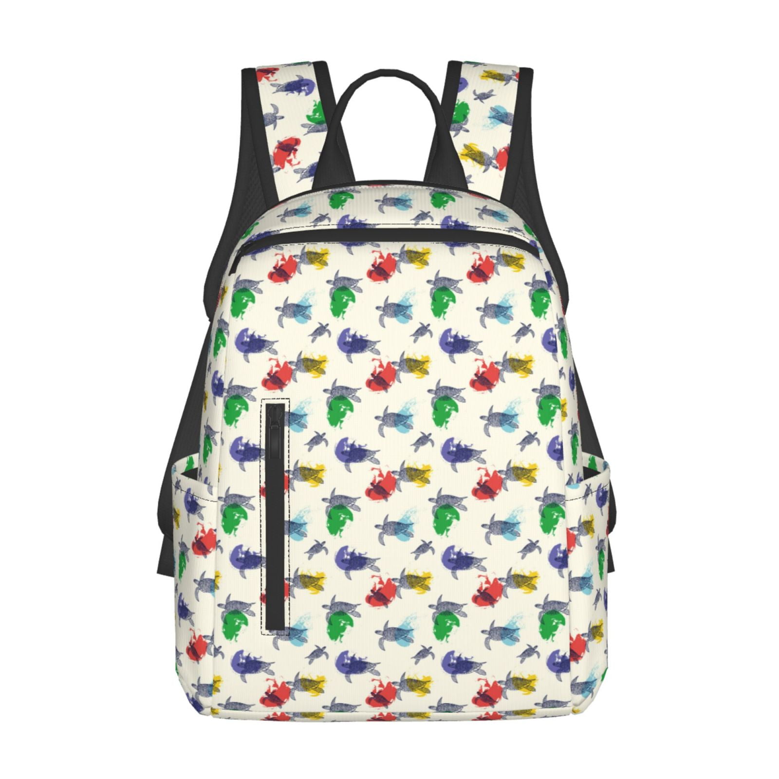 Xecao Cartoon Sea Turtle print Backpack For women men Aesthetic ...