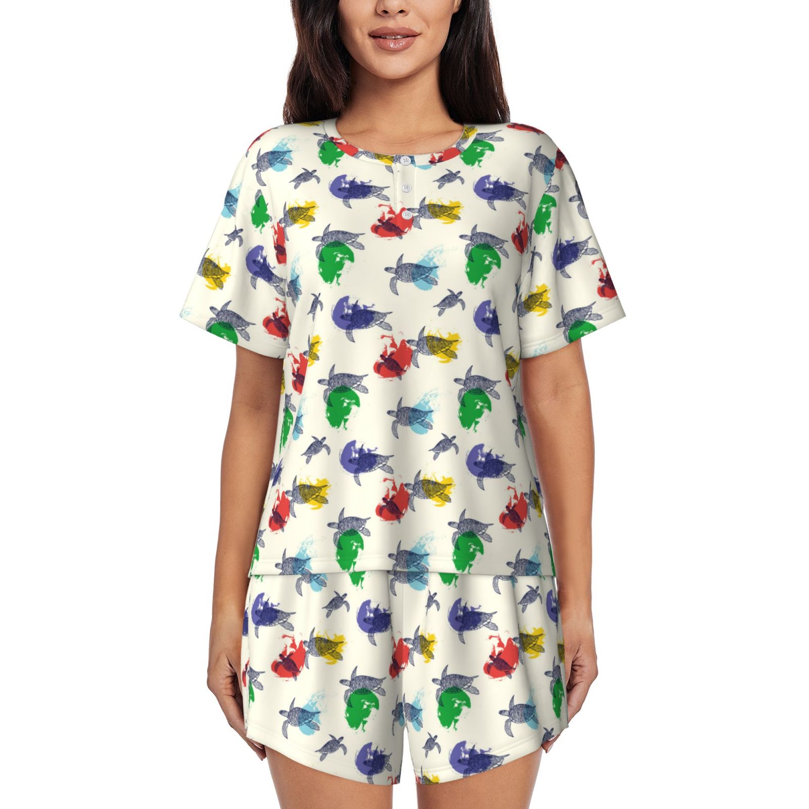 Xecao Cartoon Sea Turtle print Swimsuit for women, Summer-ready, sporty ...