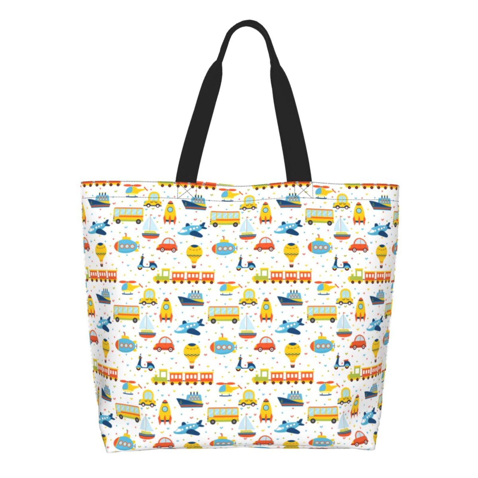 Xecao Cartoon Transport for Tote Bag for Women, Tote Shoulder Bag with a littlw pocket and ...