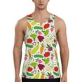 Xecao Cartoon Vegetables Men's Tank Top Workout Quick Dry Sleeveless ...