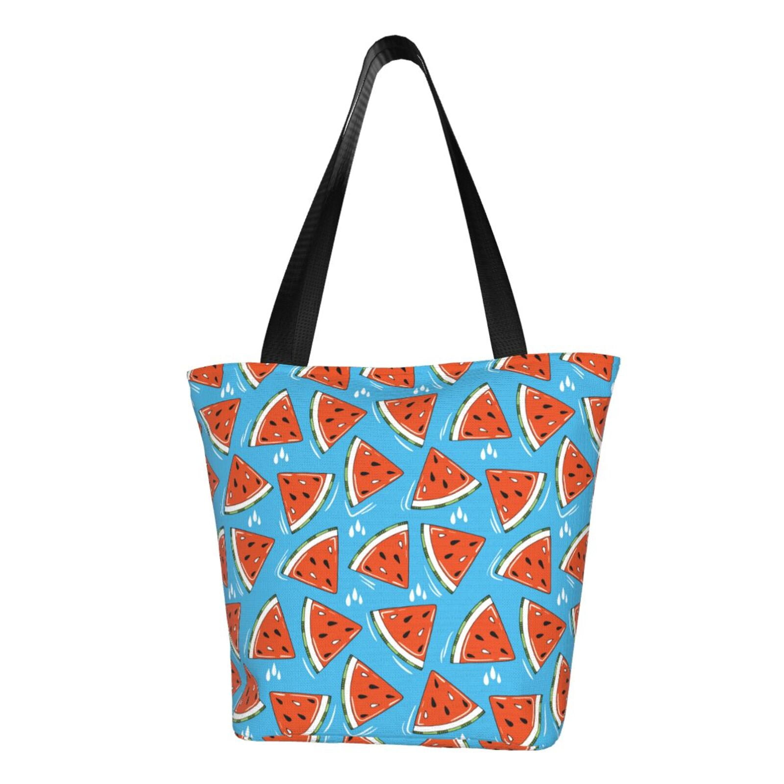 Xecao Cartoon Watermelon for Tote Bag for Women -Tote Shoulder Bag with A Little Pocket Inside ...