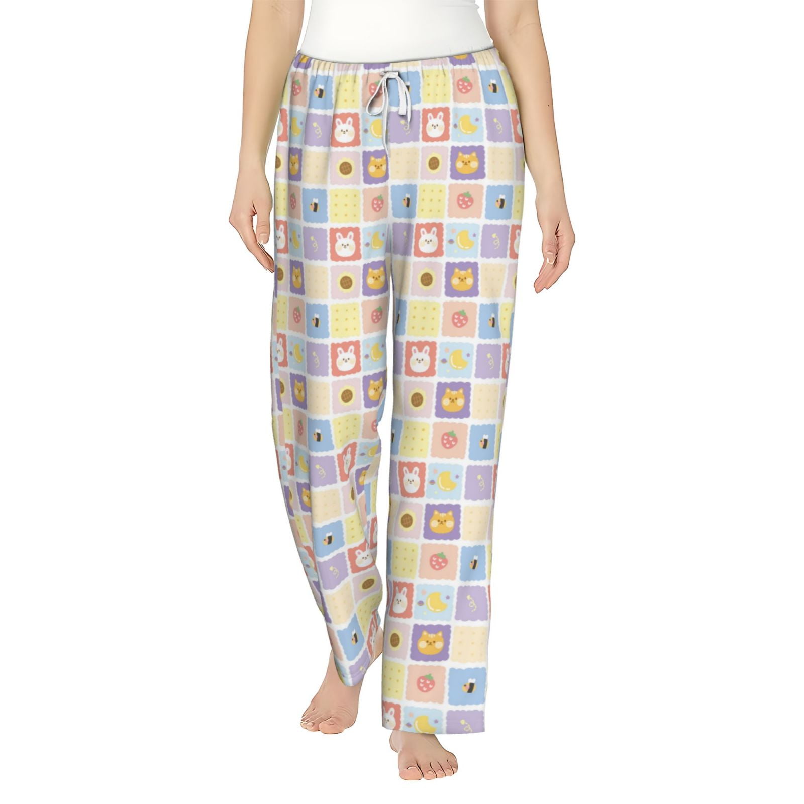 Xecao Cat And Rabbit Women's Straight Lounge Pajama Pants: The Epitome ...