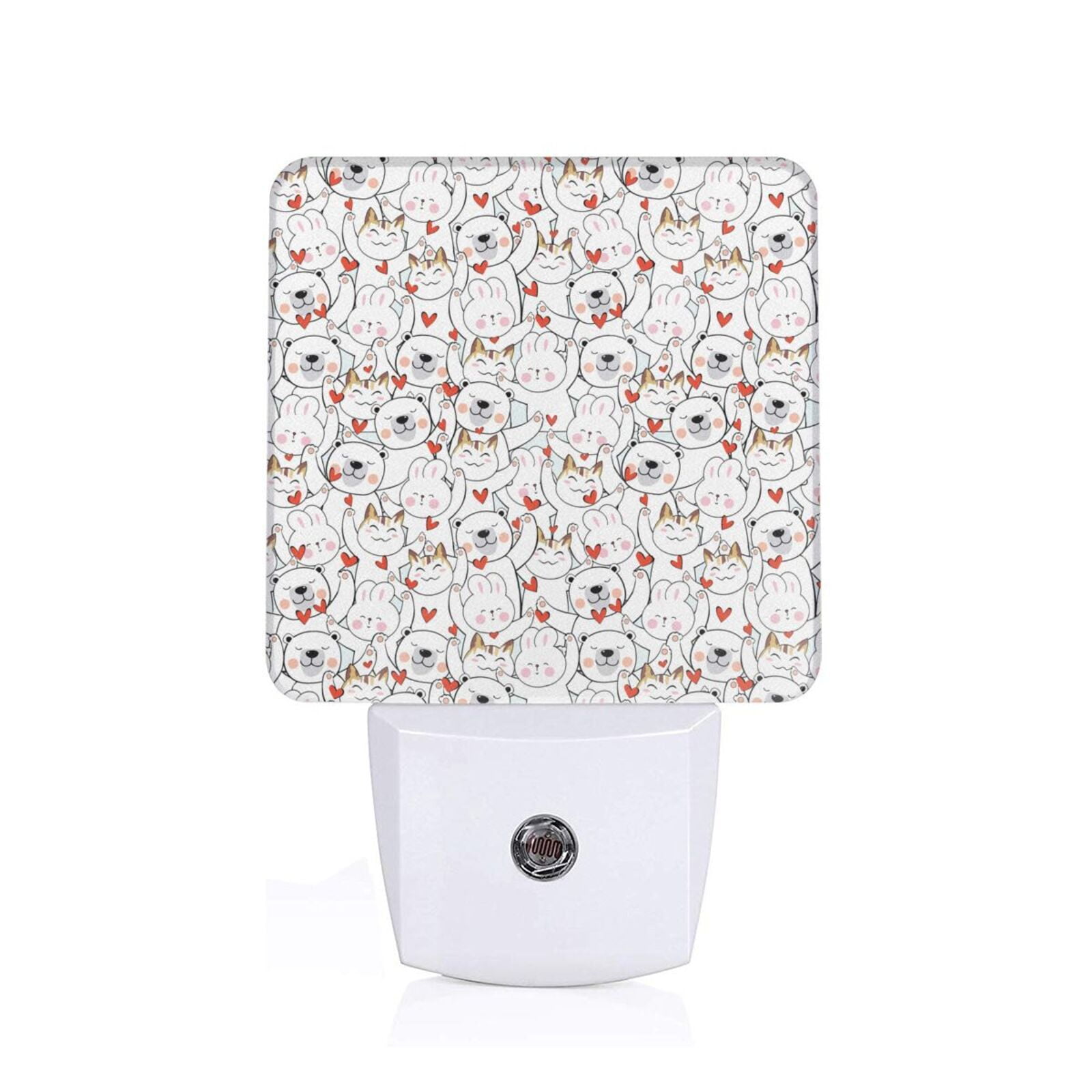 Xecao Cat Bear Rabbit for Night Light - a Wall-mounted LED Fixture with ...