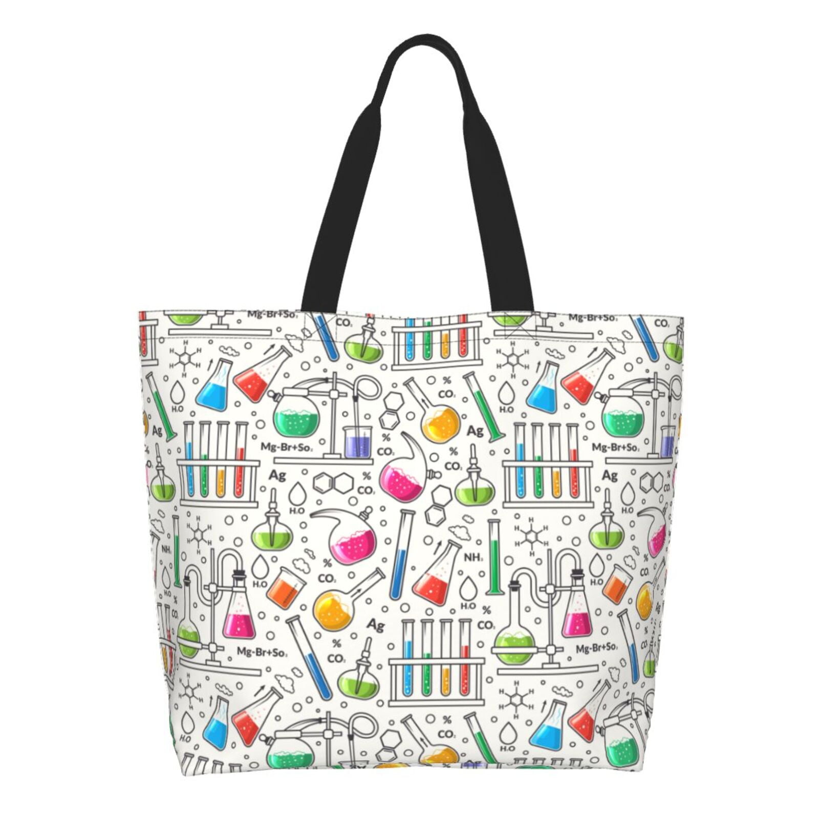 Xecao Chemical Flasks And Test Tubes for Tote Bag for Women, Tote ...