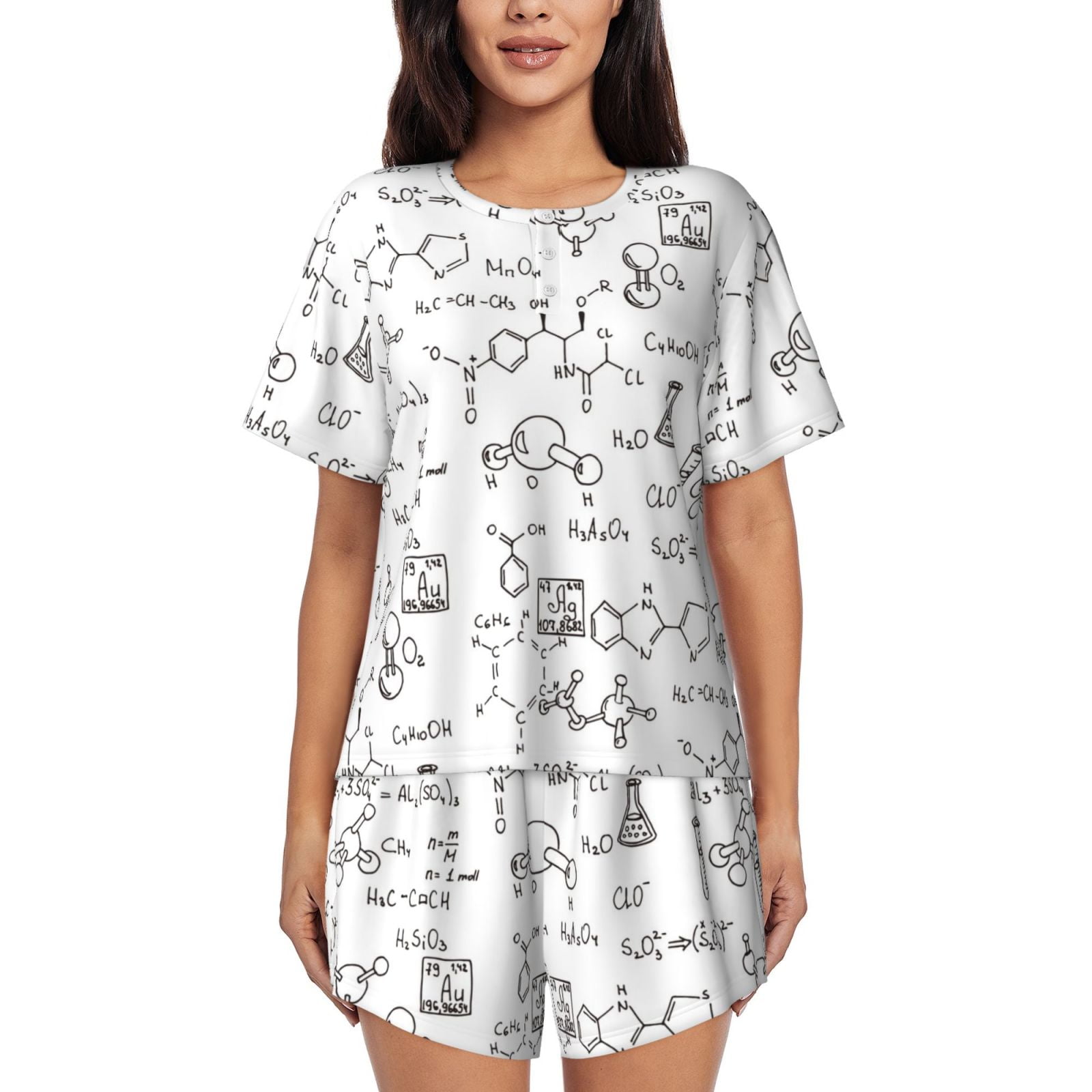 Xecao Chemical Formulas print Swimsuit for women, Summer-ready, sporty ...