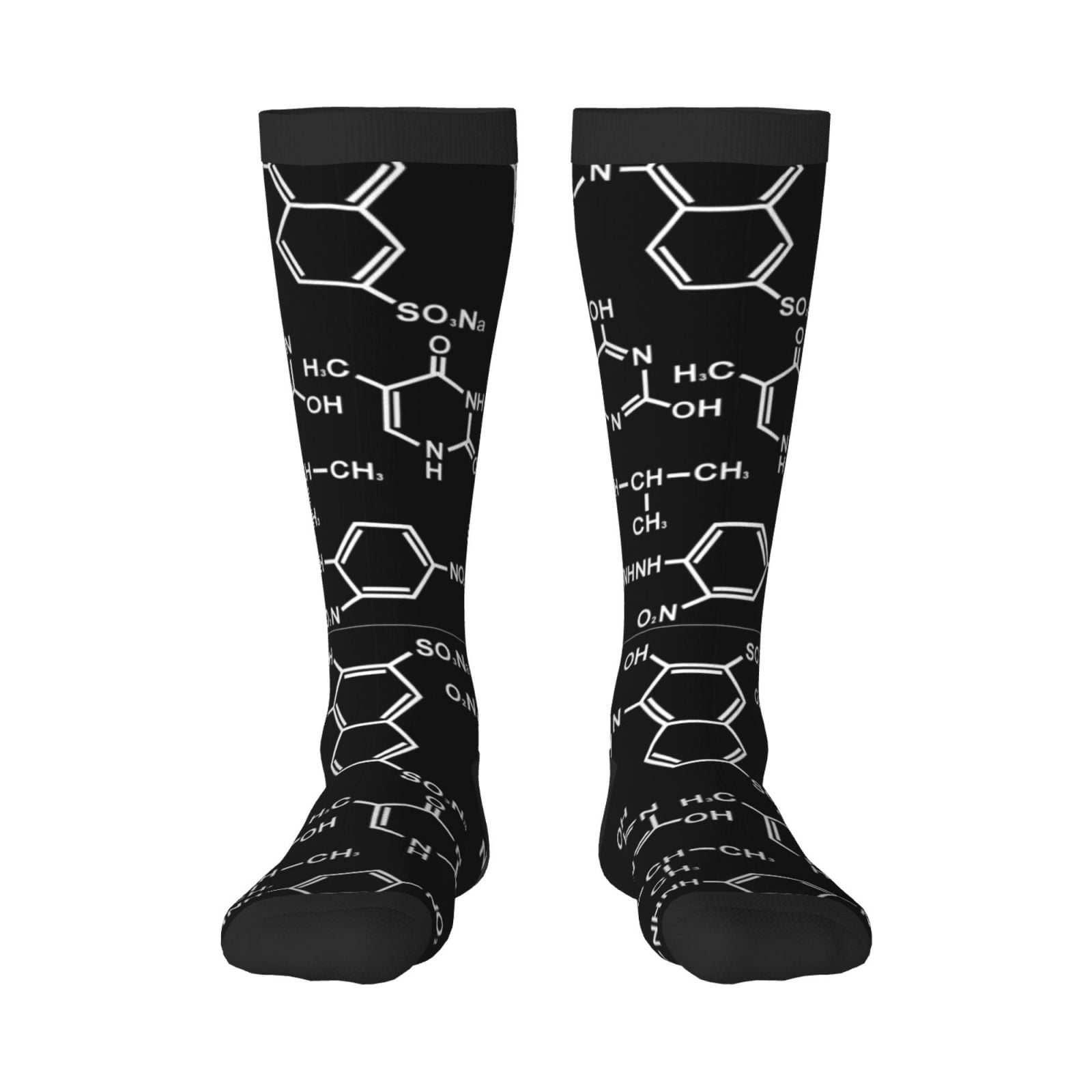 Xecao Chemistry Formulas 1 print thigh-high socks, crafted for both men ...