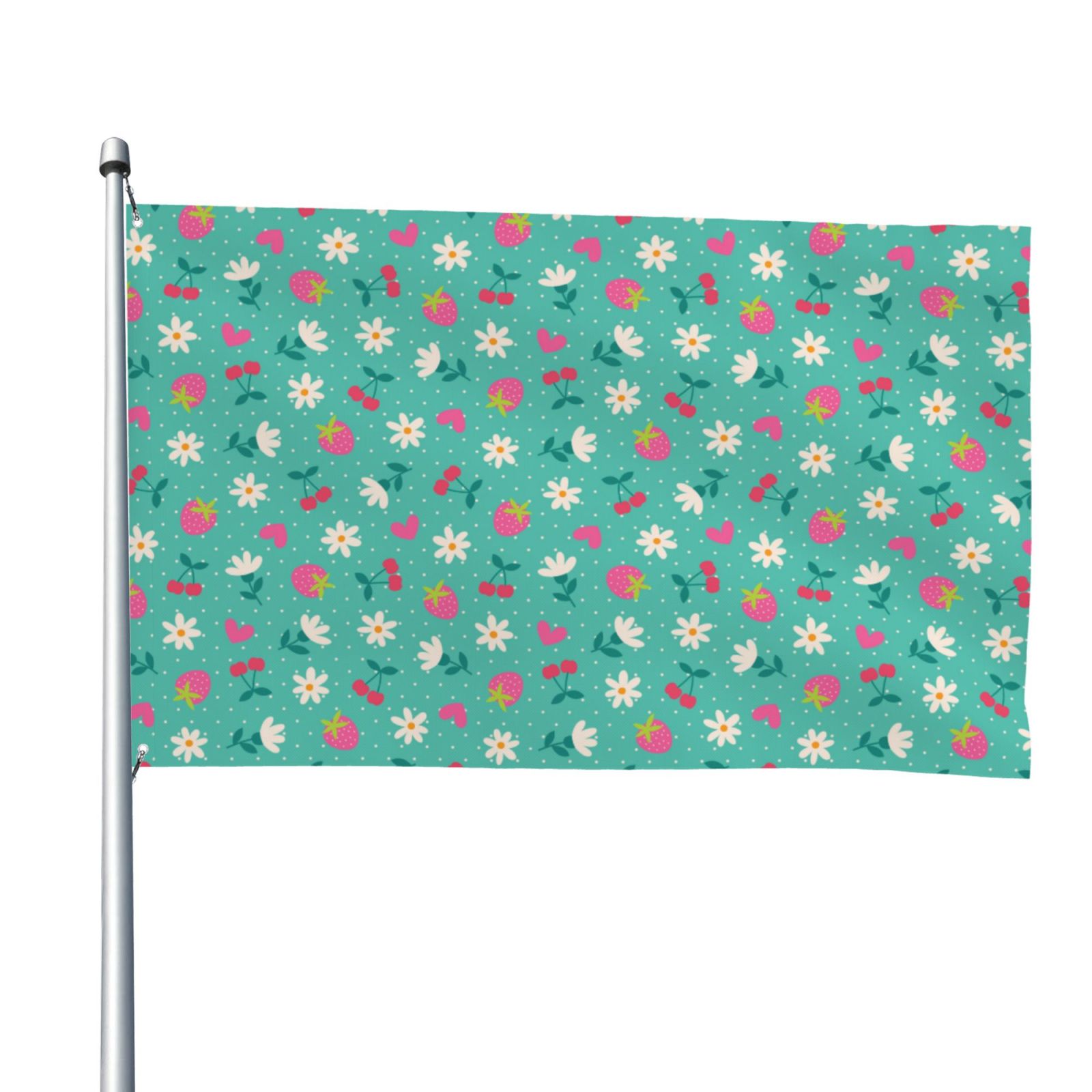 Xecao Cherry Strawberry Floral for Longest Lasting Flag, Made From ...
