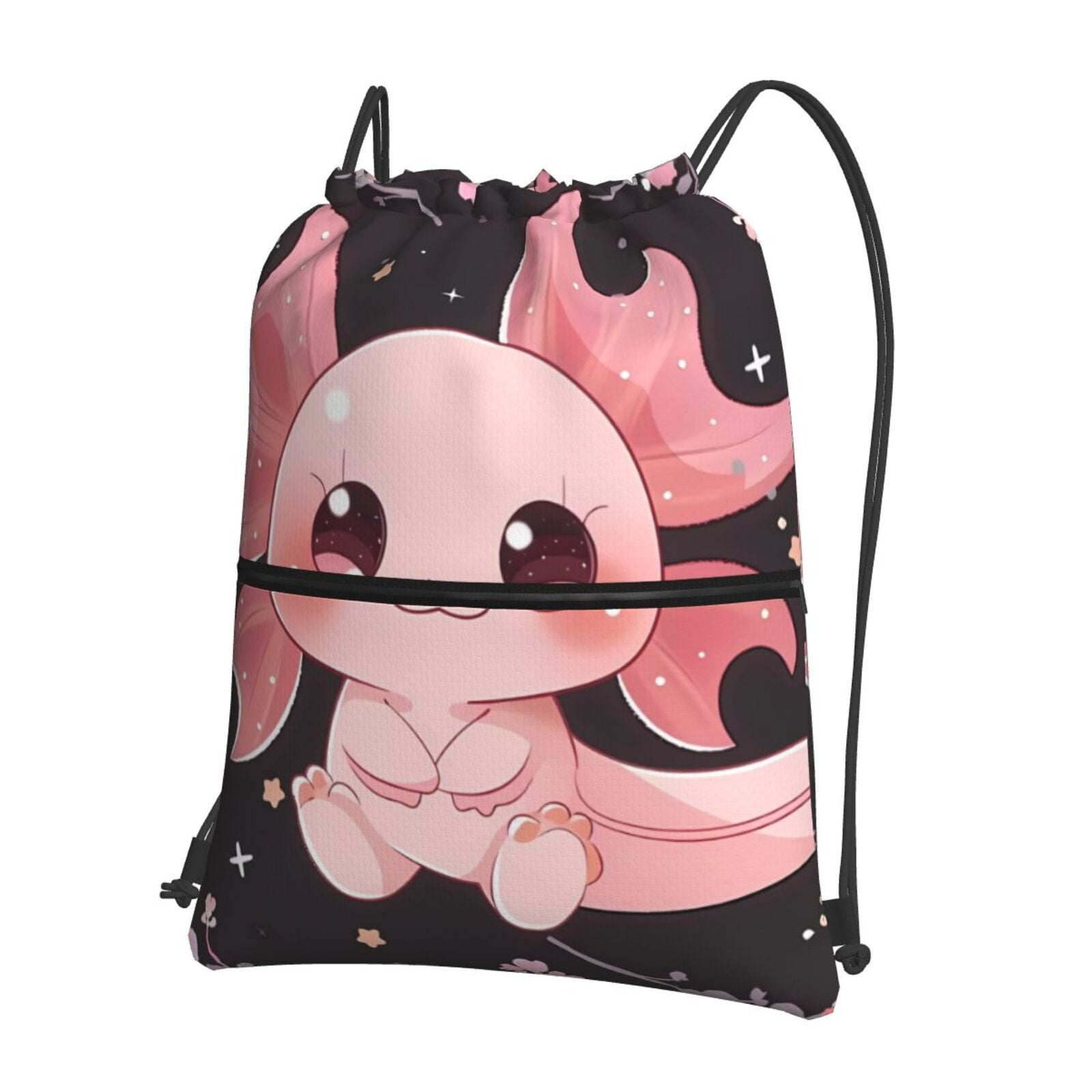 Xecao Chibi Axolotl Sakura Fantasy for Drawstring Bags,Pull String ...