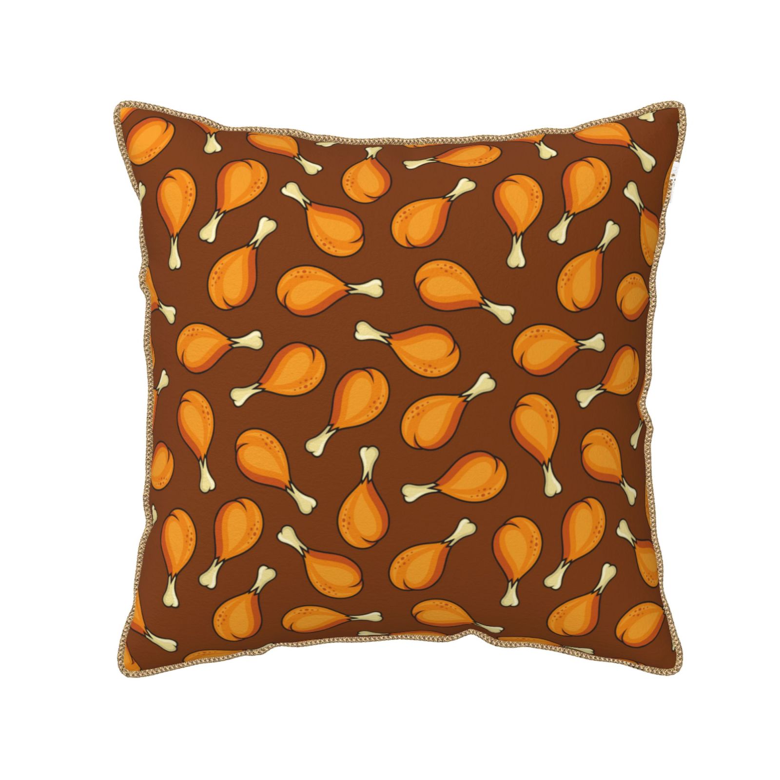 Xecao Chicken Legs 1 Print Soft Velvet Decorative Throw Pillow Covers ...