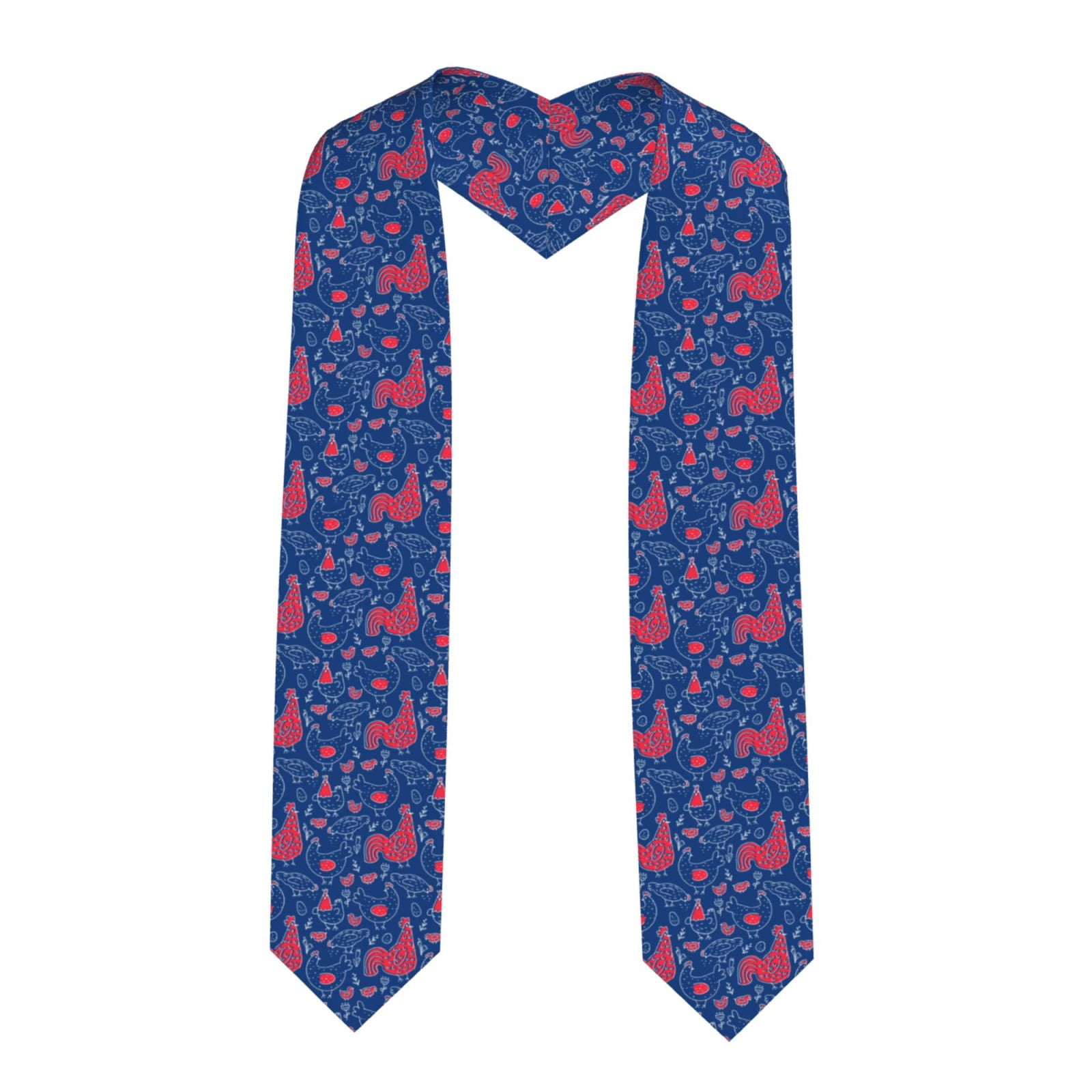 Xecao Chicken and Rooster Print Graduation Shawl Stole Honor Stole ...