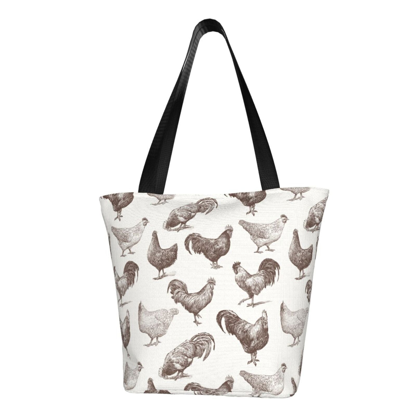 Xecao Chickens for Tote Bag for Women -Tote Shoulder Bag with A Little Pocket Inside, Perfect ...
