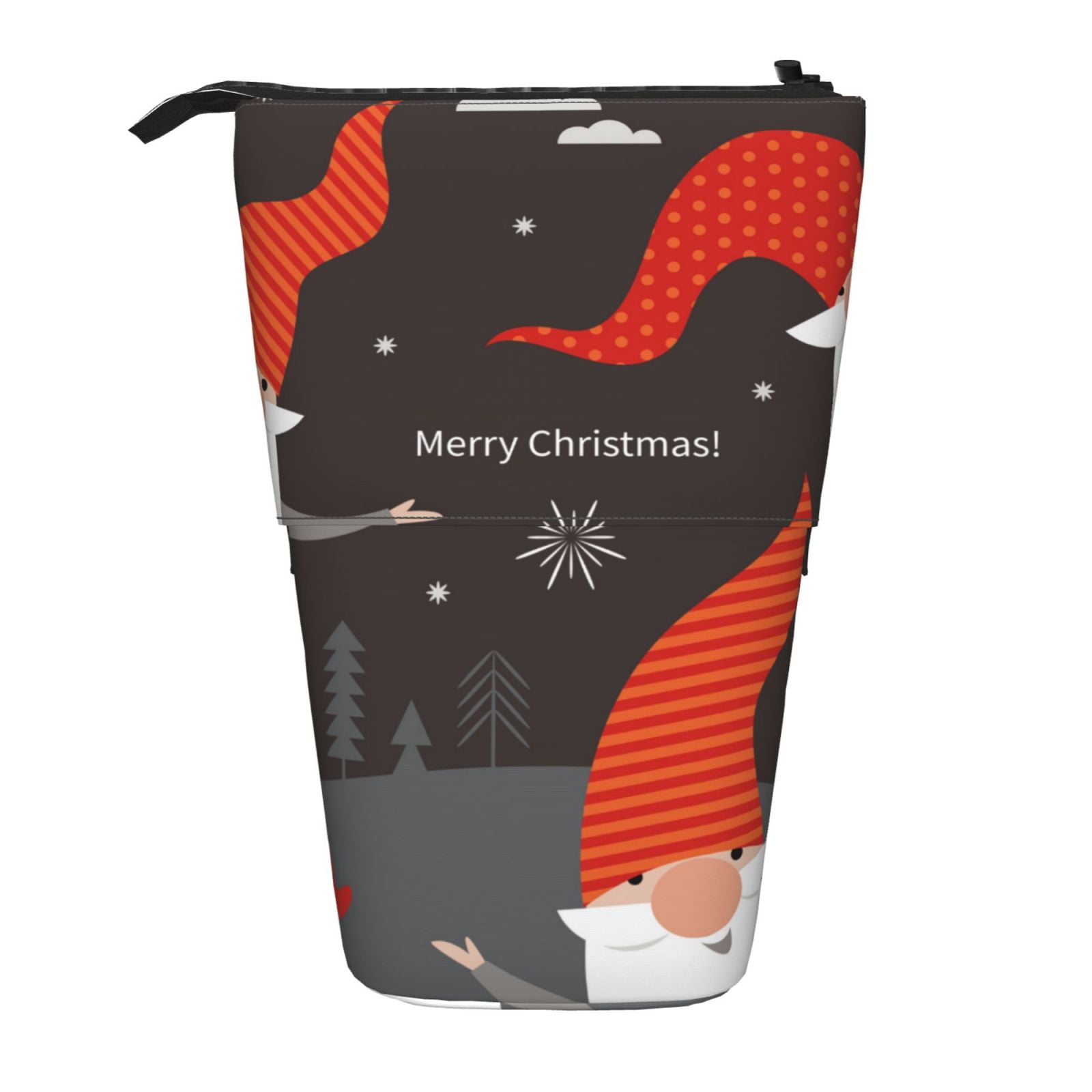 Xecao Christmas Gnomes In Red Hats Print Telescopic Pencil Bag Pen ...