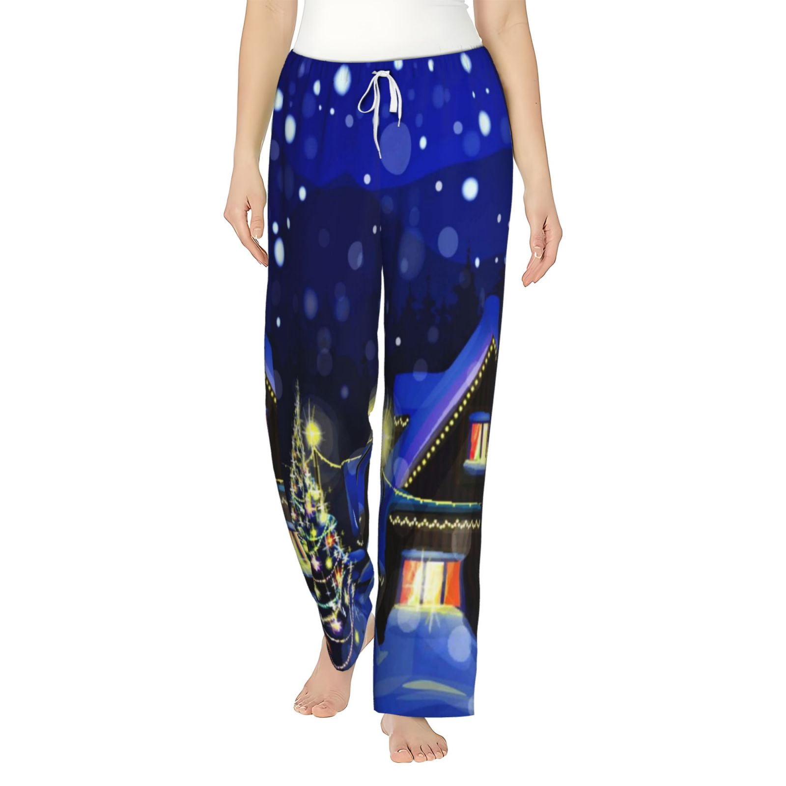 Xecao Christmas Night Women's Straight Lounge Pajama Pants: The Epitome ...