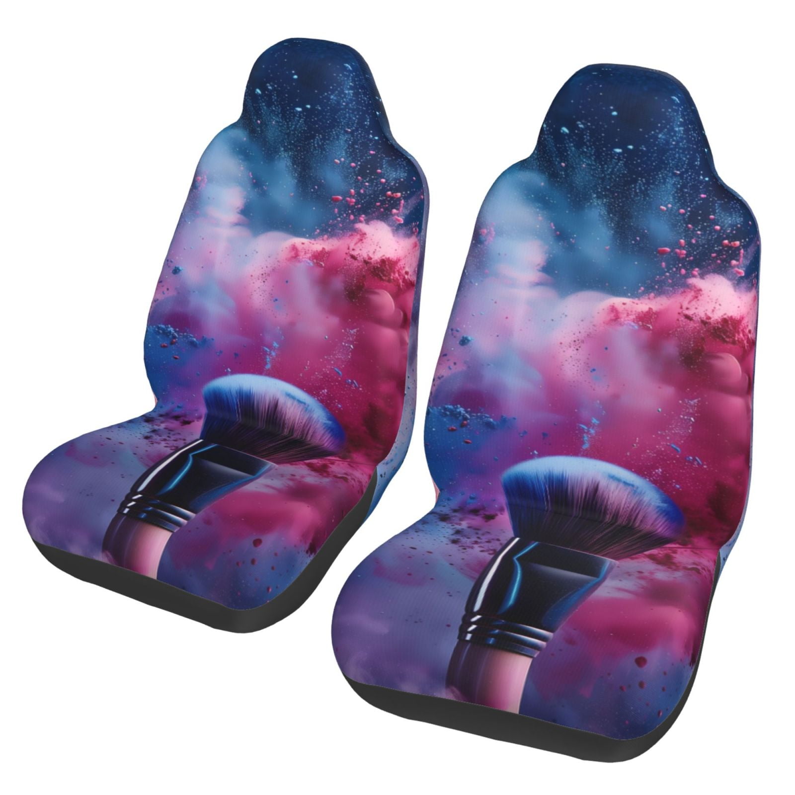 Xecao Color Explosion Makeup Brush Print Car Seat Cover in That Fits ...