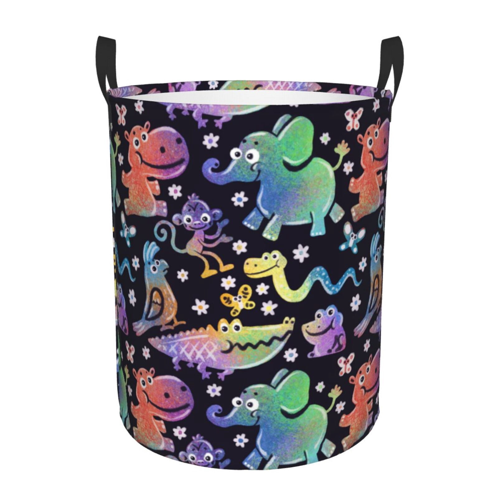 Xecao Colorful Animals Print Laundry Basket,Laundry Hamper Designed for ...