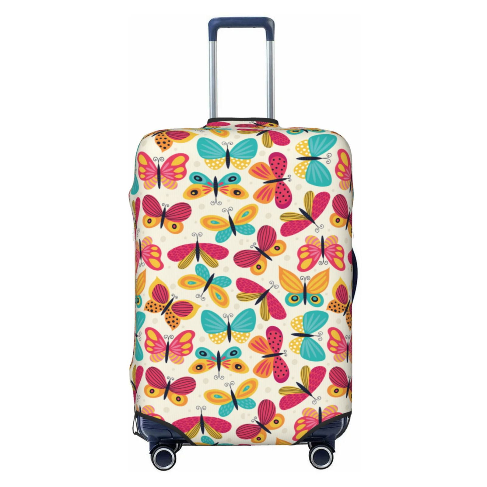Xecao Colorful Butterflies print Elastic Luggage Cover, with double ...
