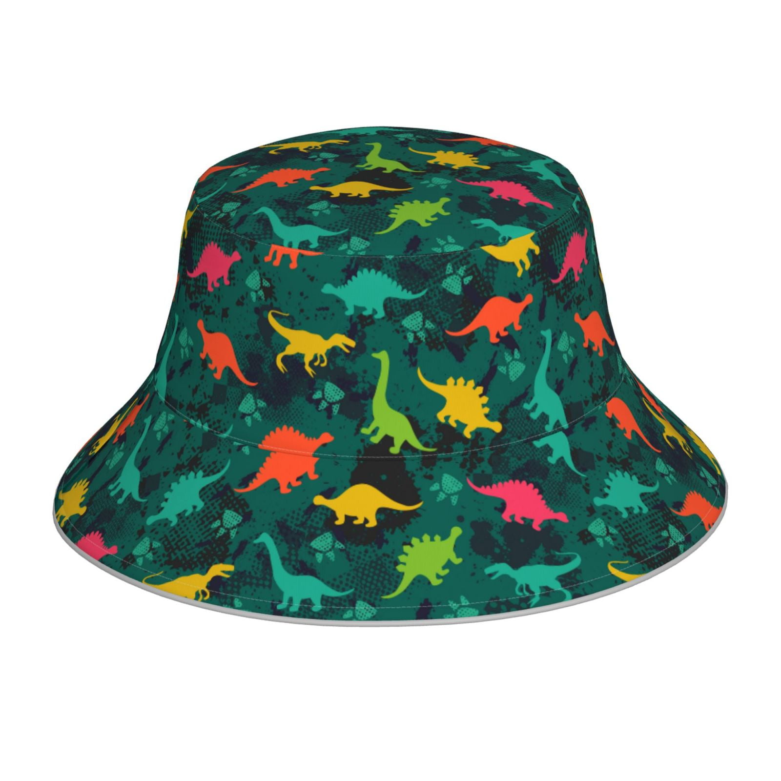 Xecao Colorful Dinosaurs Print Men and Women Night Reflective Hat ...