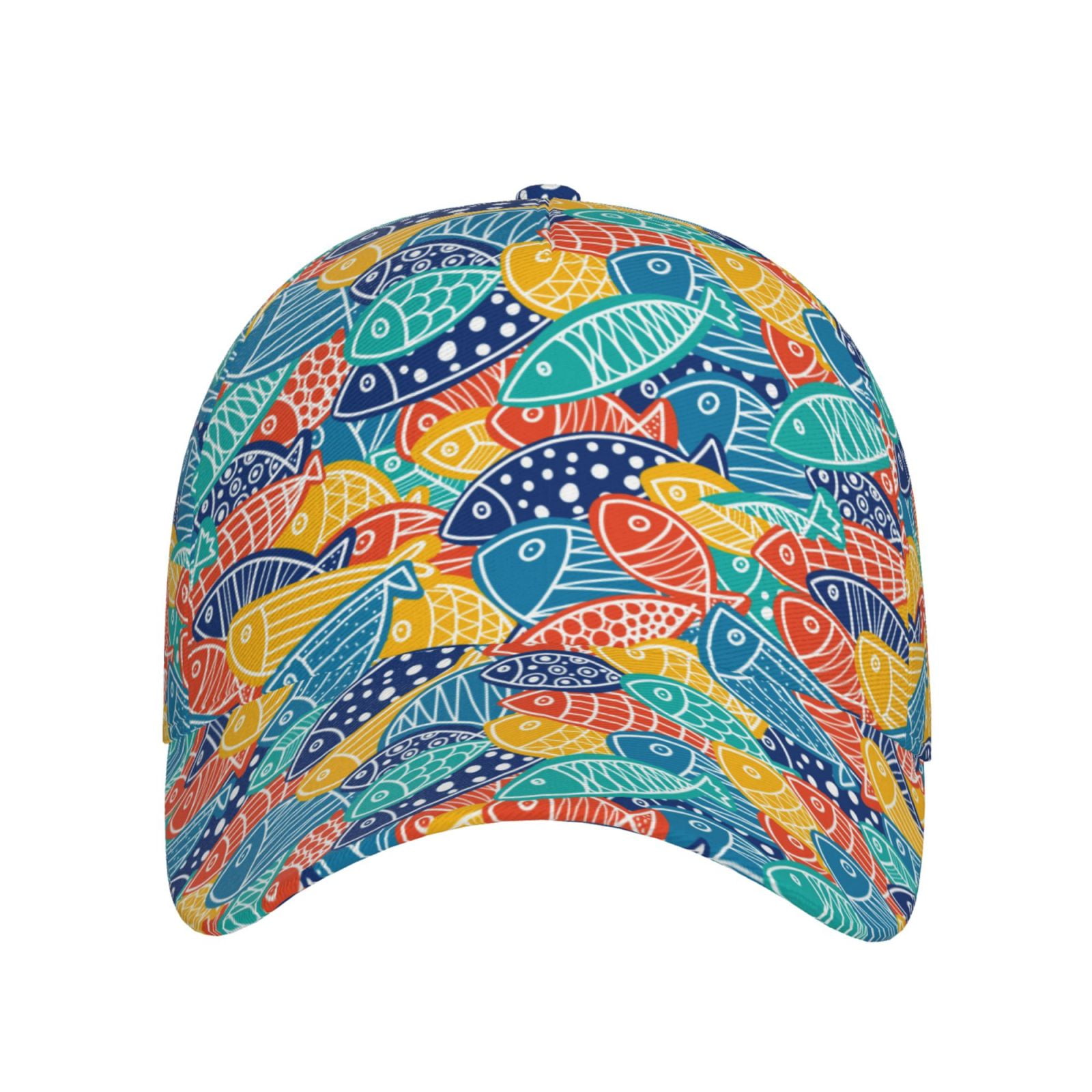 Xecao Colorful Fish 1 for Baseball Cap: Unisex, crafted from classic ...
