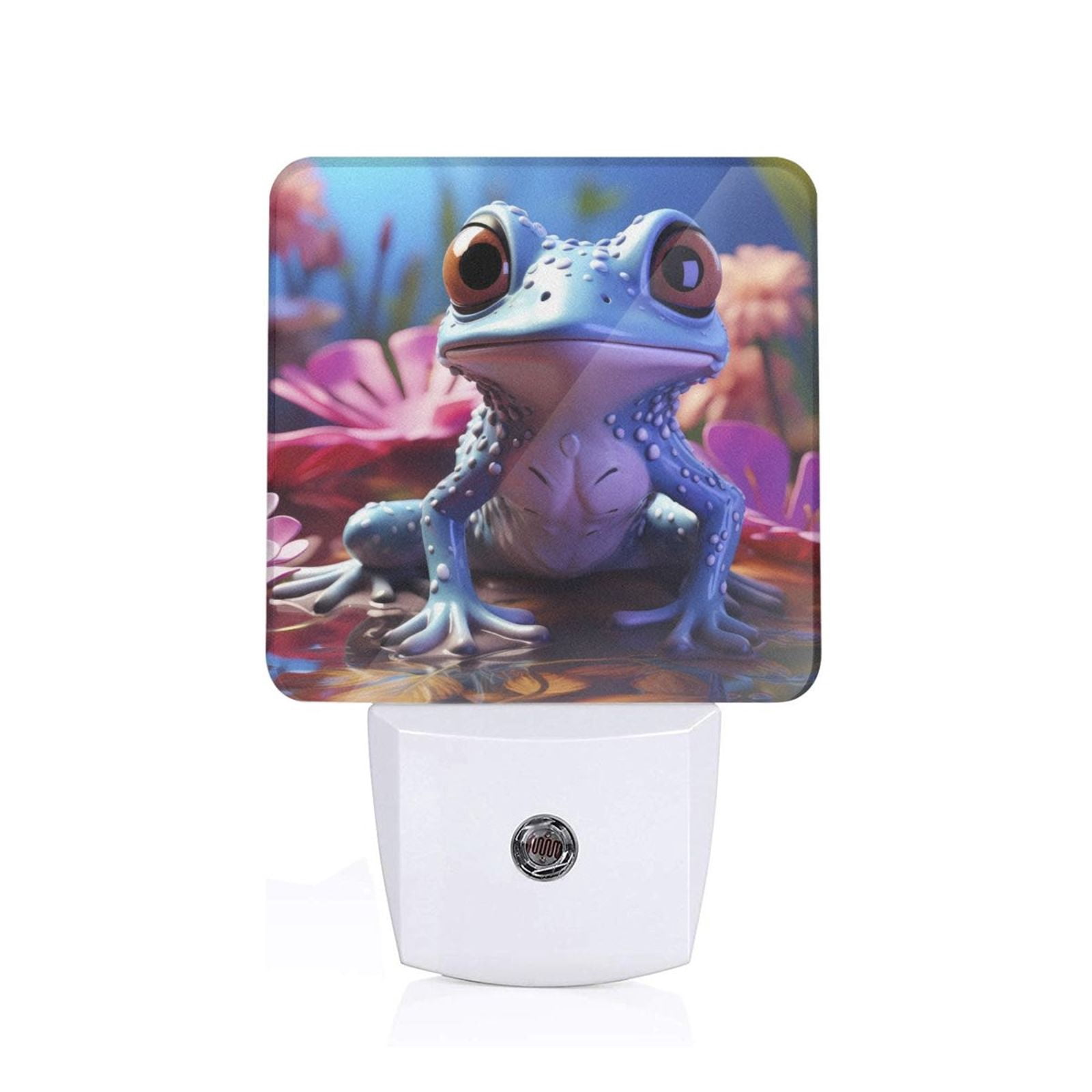 Xecao Colorful Frog Among Flowers for Night Light - a Wall-mounted LED ...