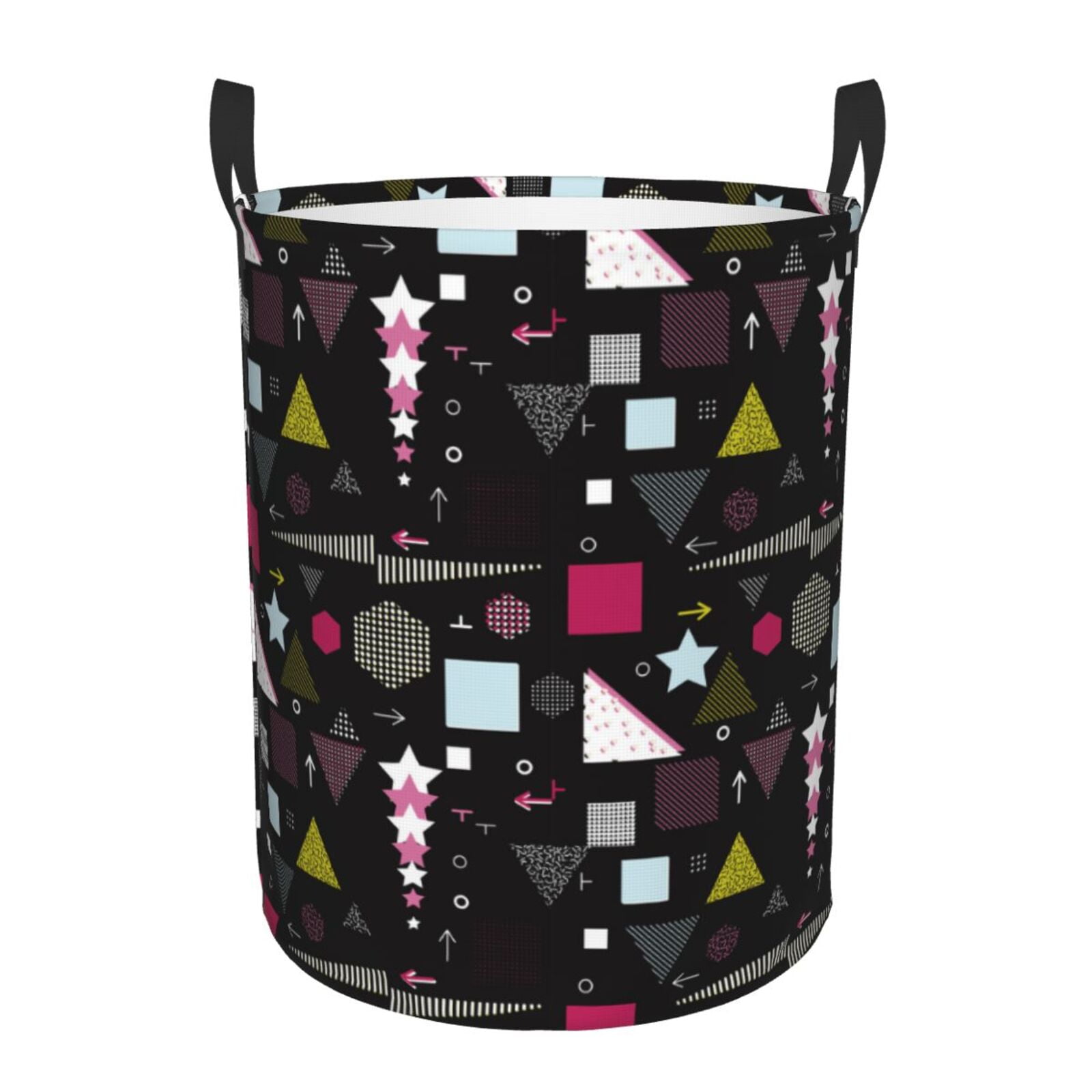 Xecao Colorful Geometry Print Laundry Hamper Basket,designed for ...