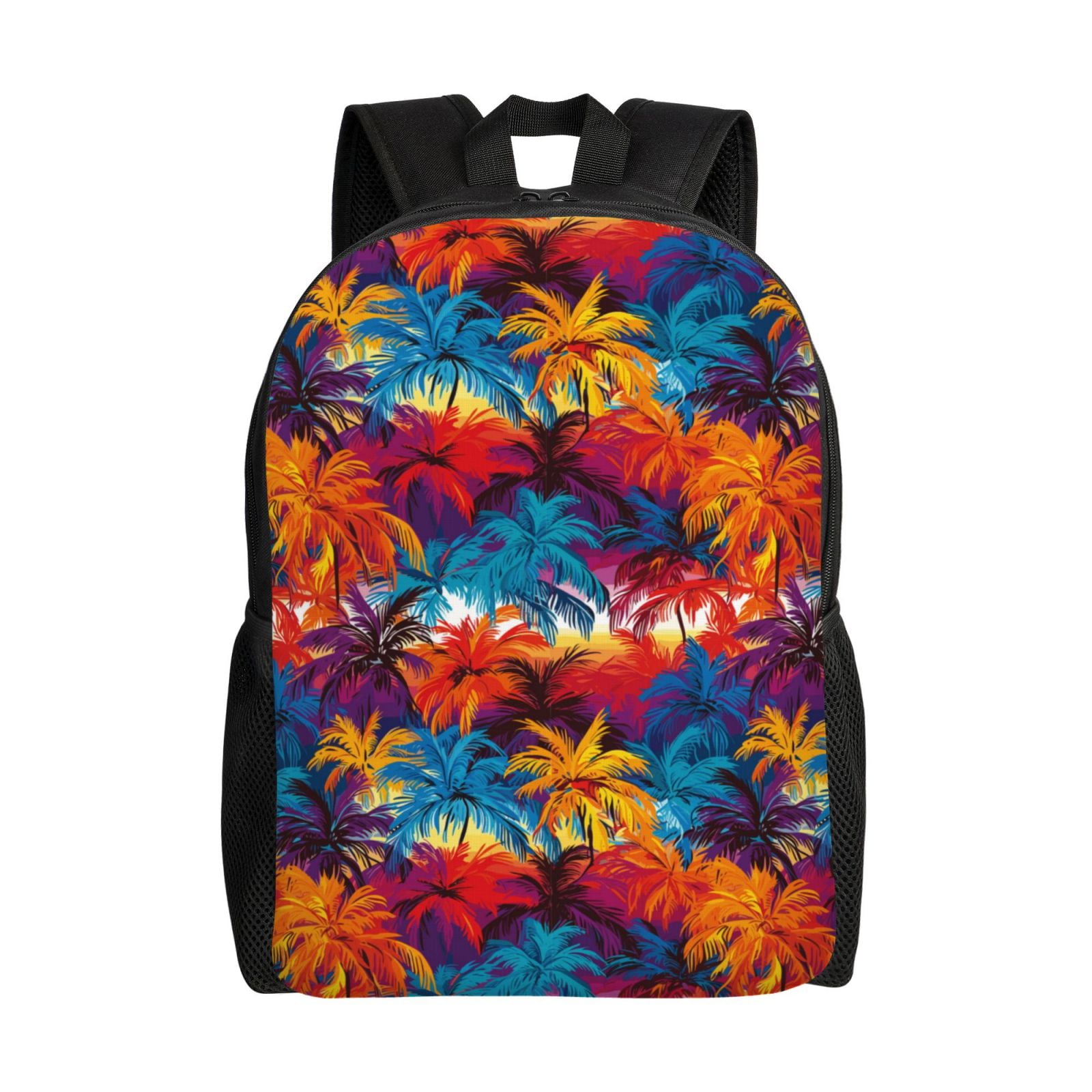 Xecao Colorful Hawaii Palms Print School Backpack with Laptop ...