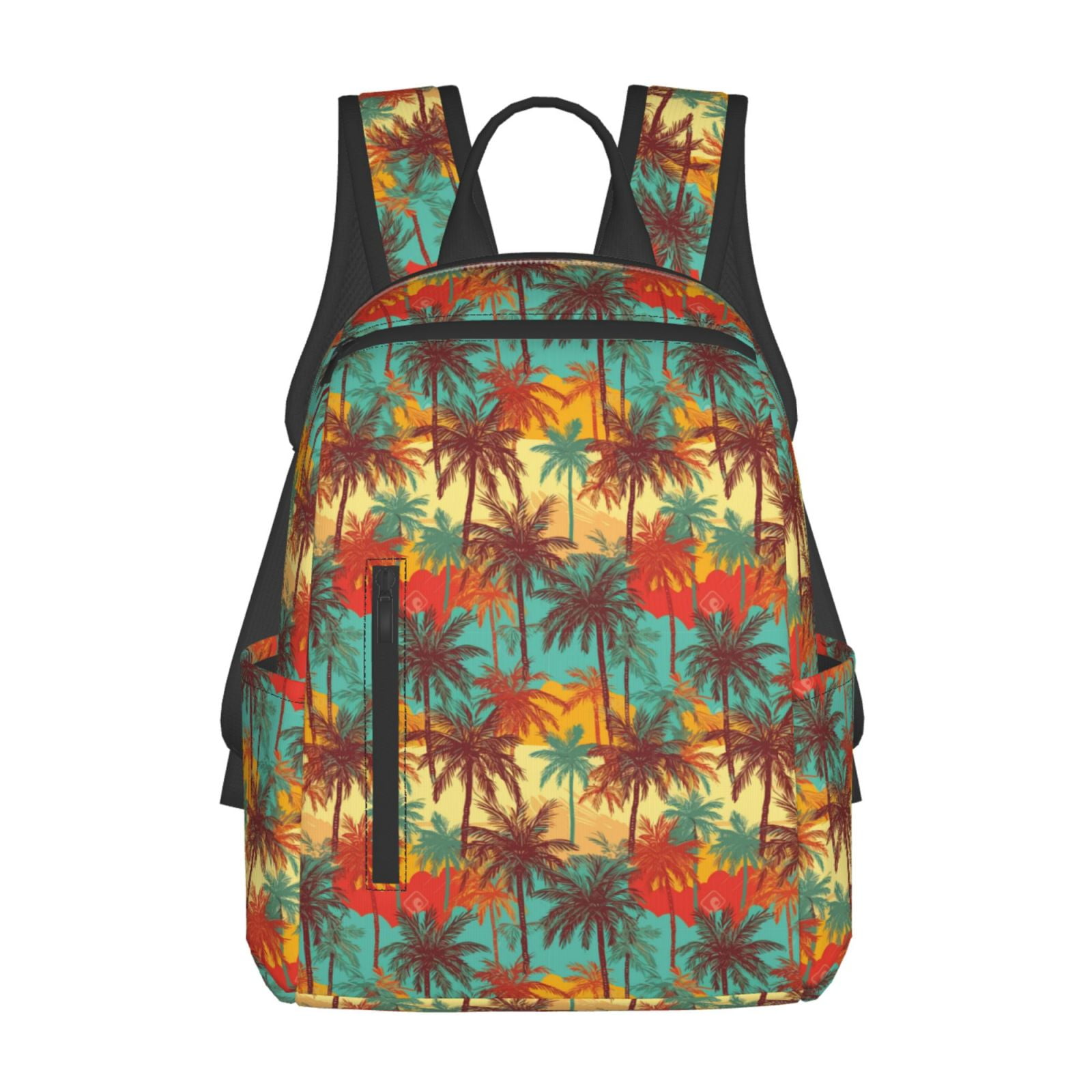 Xecao Colorful Hawaii Palms print Backpack For women men Aesthetic ...