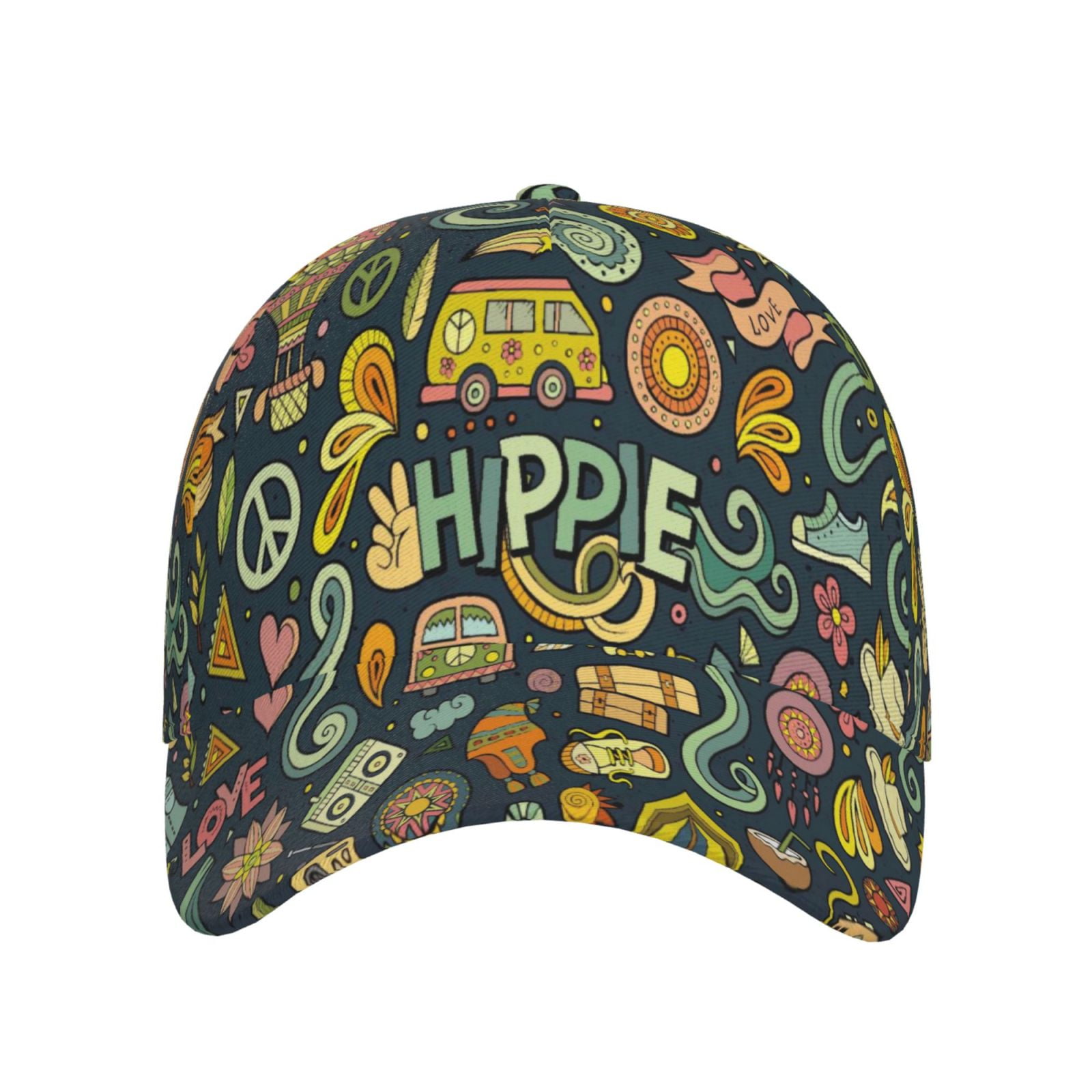 Xecao Colorful Hippie for Baseball Cap: Unisex, crafted from classic ...