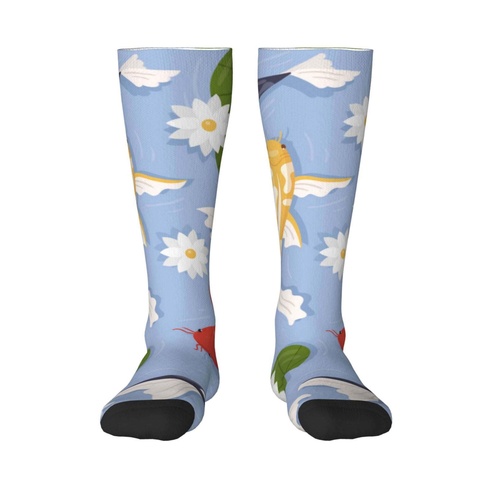 Xecao Colorful Koi Fish Print Compression Socks for Both Men And Women ...