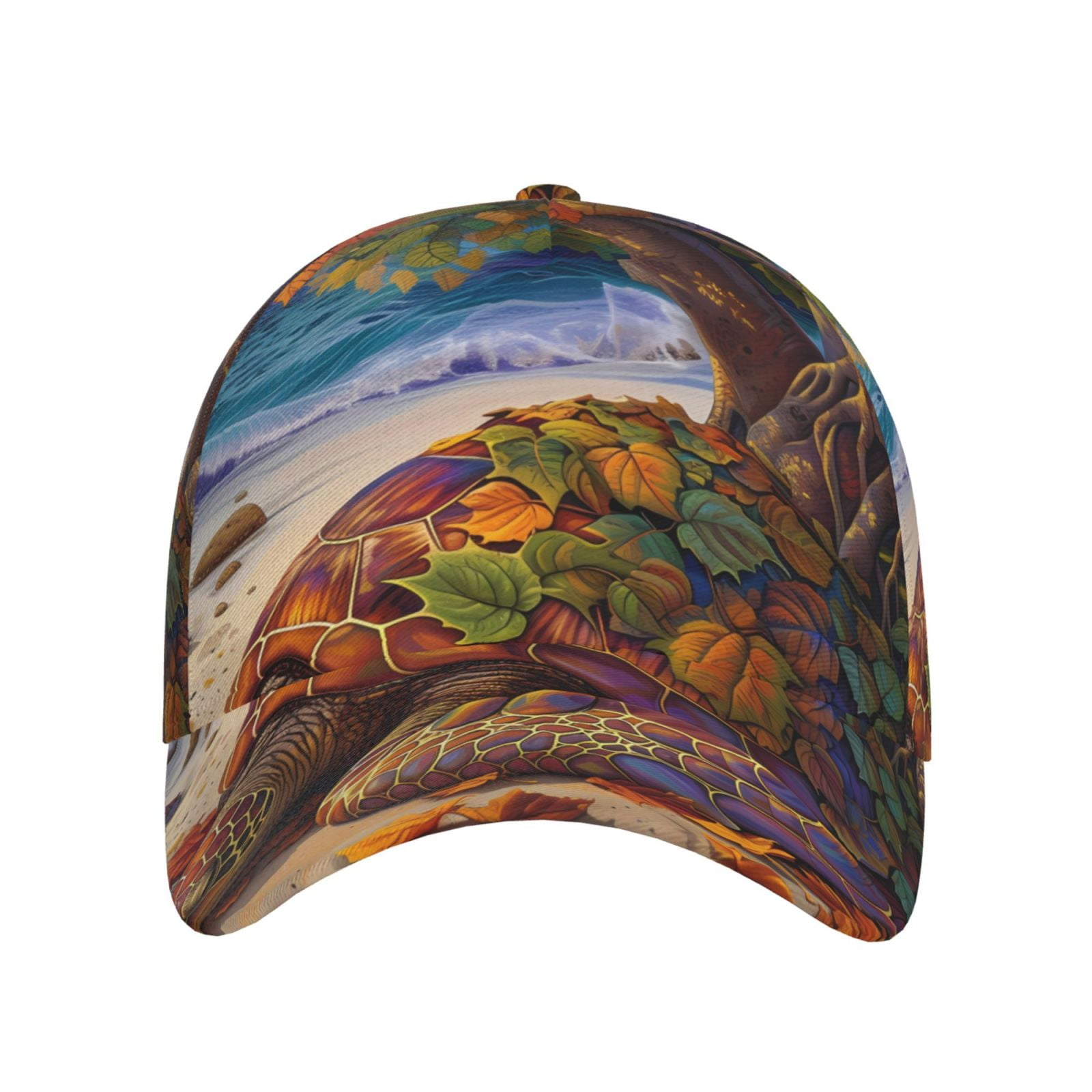 Xecao Colorful Maple Leaf Beach Turtle for Baseball Cap: Unisex ...