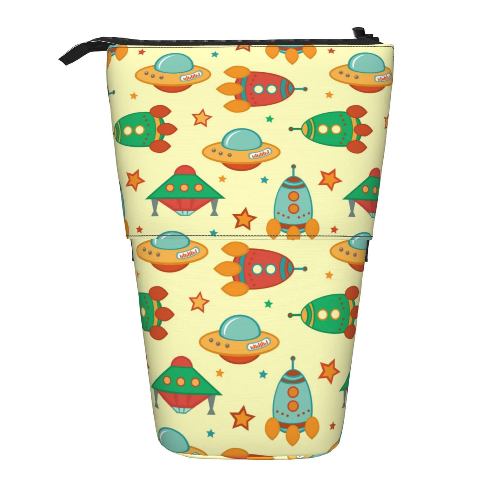Xecao Colorful Outer Space Print Telescopic Pencil Bag Pen Holder Pop ...