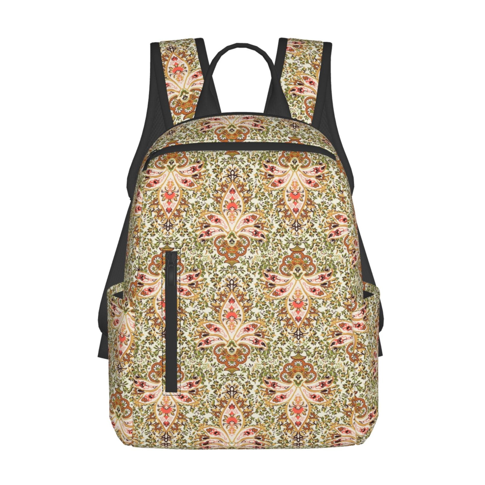 Xecao Colorful Paisley print Backpack For women men Aesthetic ...