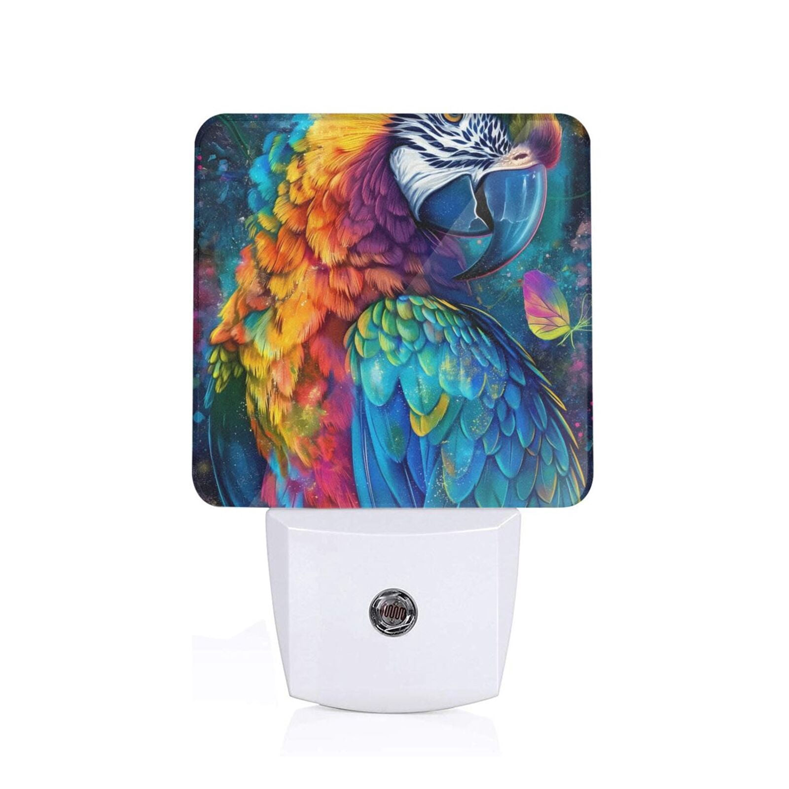Xecao Colorful Parrot Jungle Dream for Night Light - a Wall-mounted LED ...