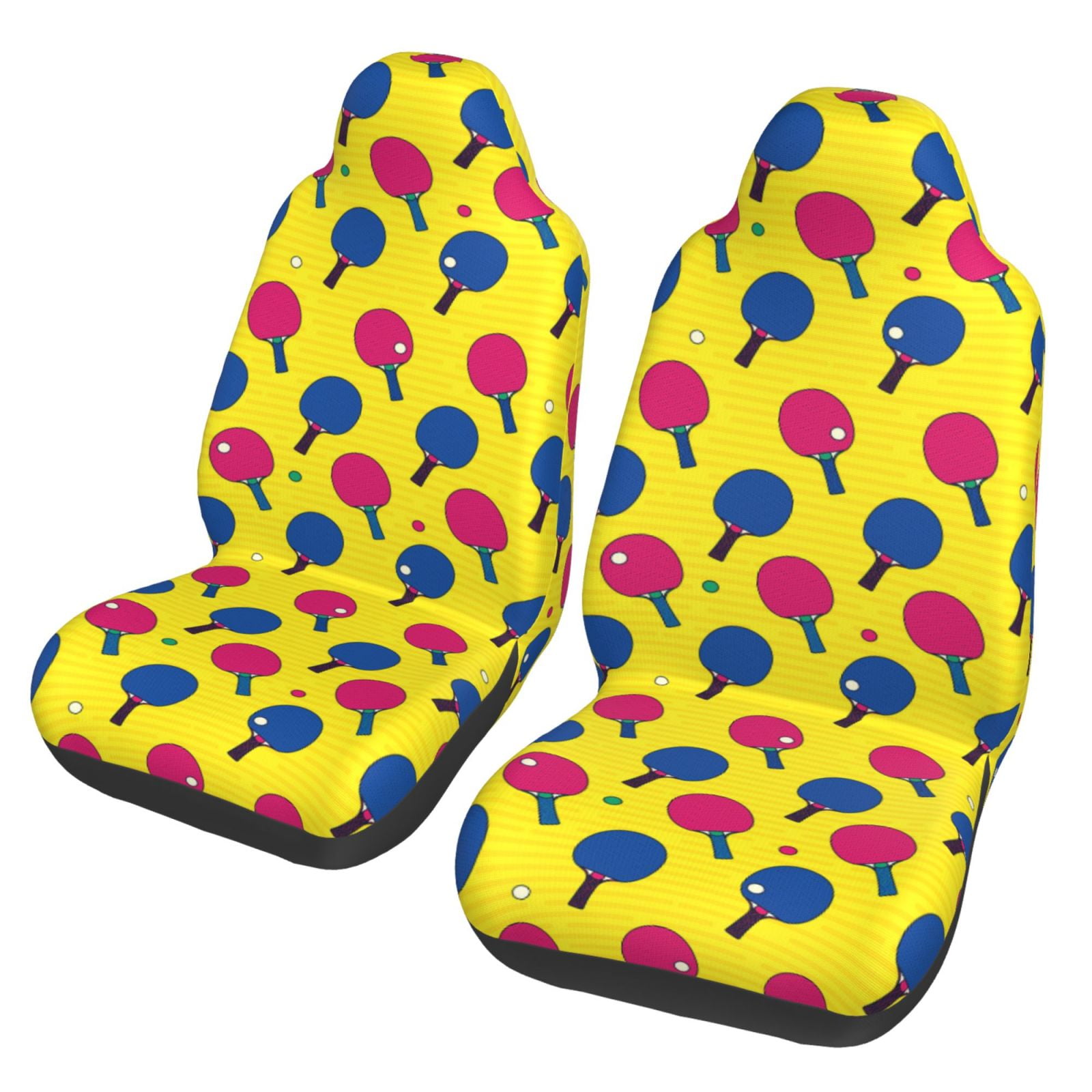 Xecao Colorful Ping Pong Print Car Seat Cover in That Fits Most Cars ...
