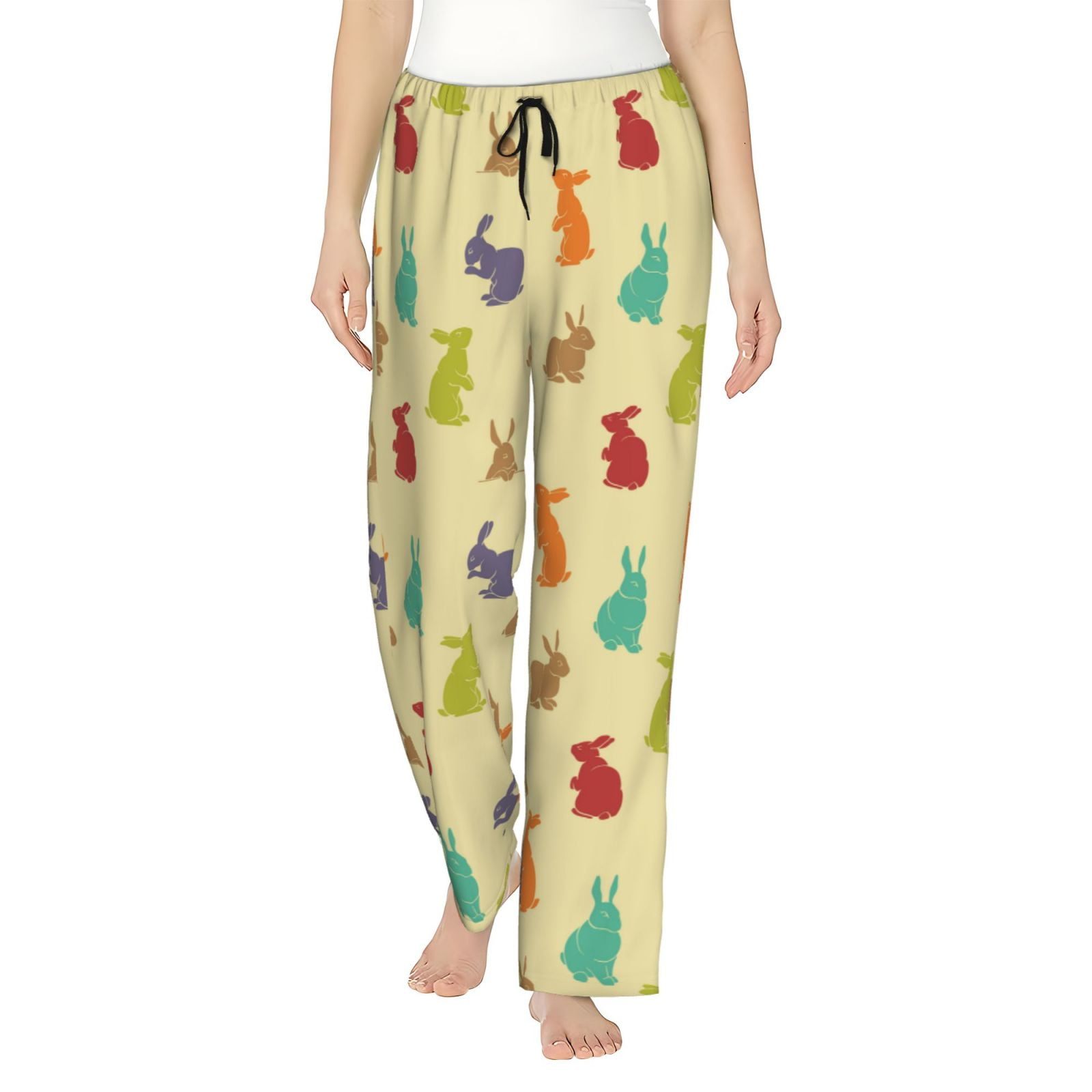 Xecao Colorful Rabbit Women's Straight Lounge Pajama Pants: The Epitome ...