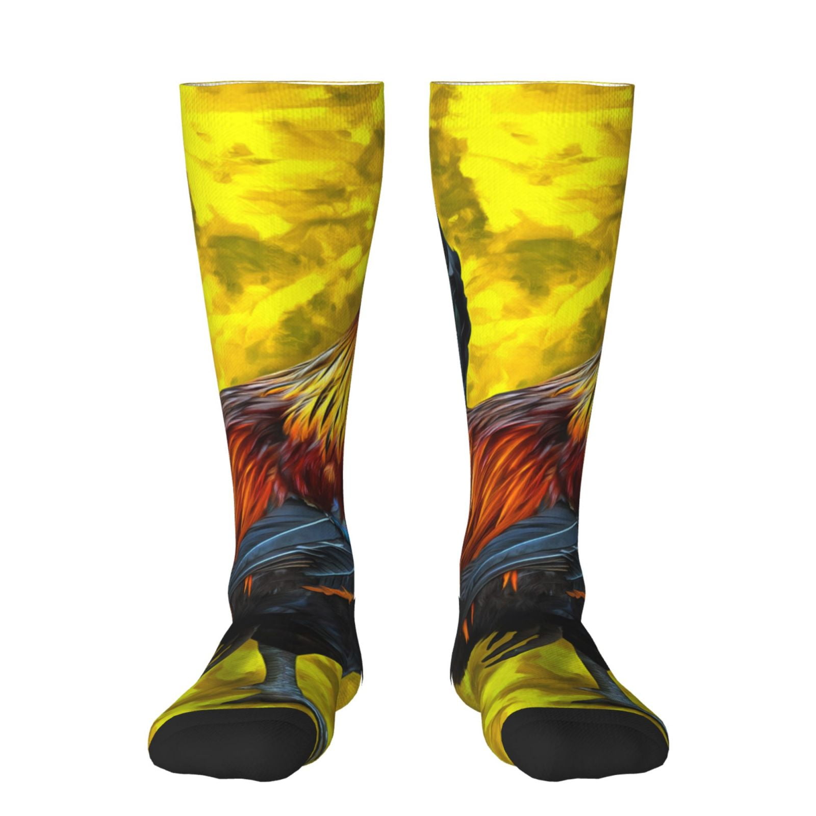 Xecao Colorful Rooster Print Compression Socks for Both Men And Women ...
