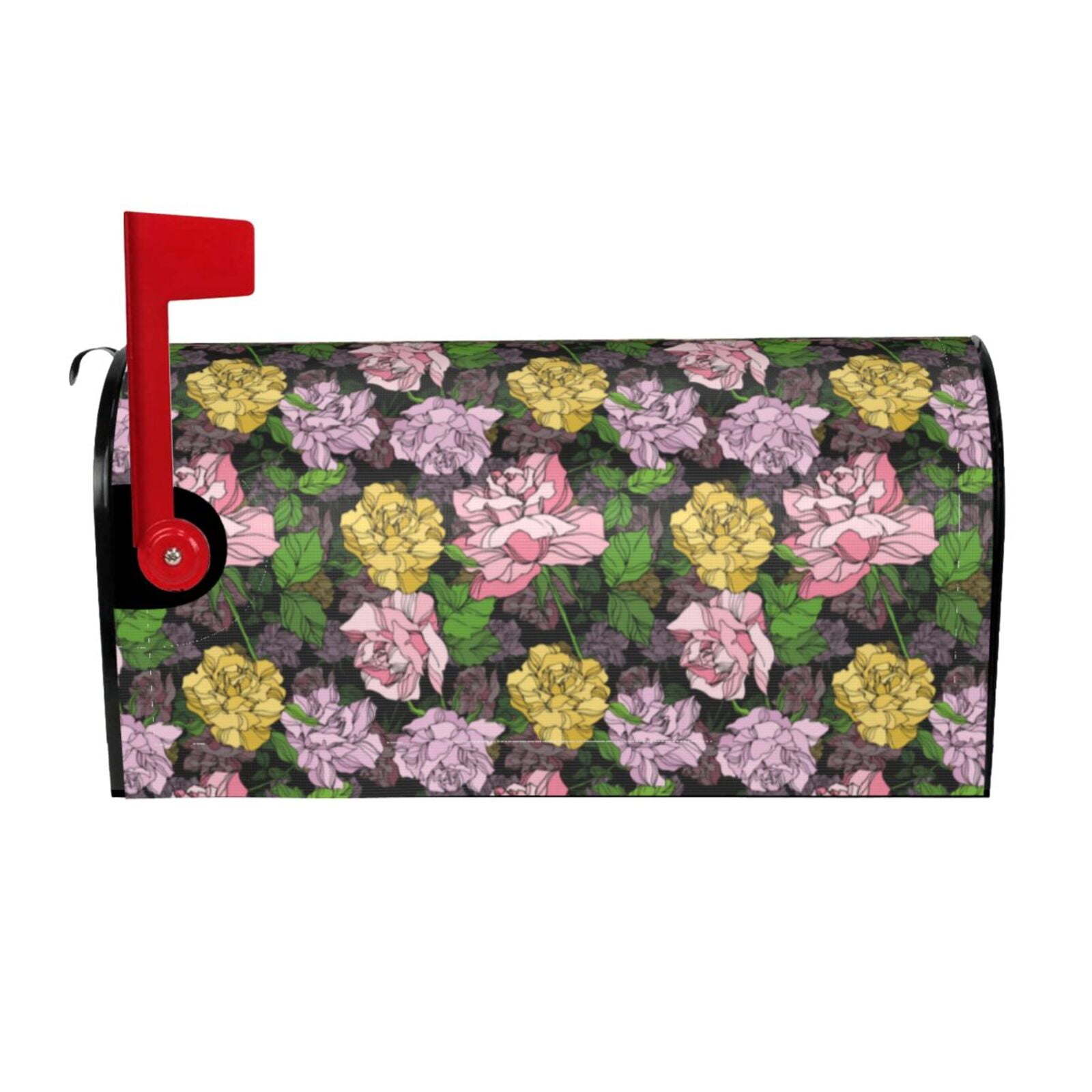 Xecao Colorful Roses for Mailbox Cover with Magnetic Strips, Waterproof ...