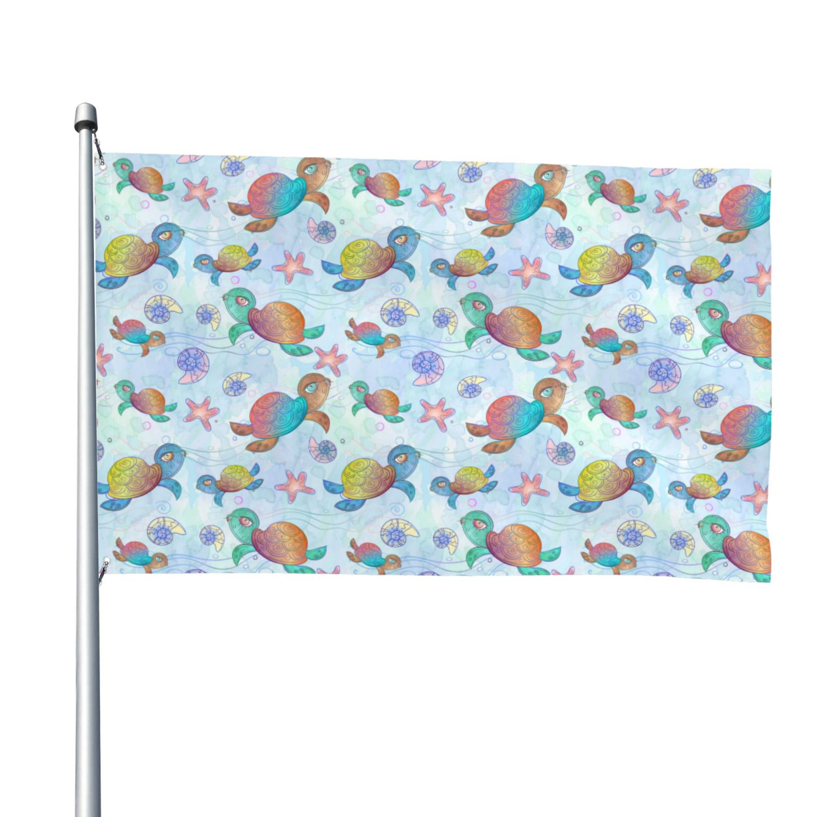 Xecao Colorful Sea Turtle for Longest Lasting Flag, Made From Polyester ...