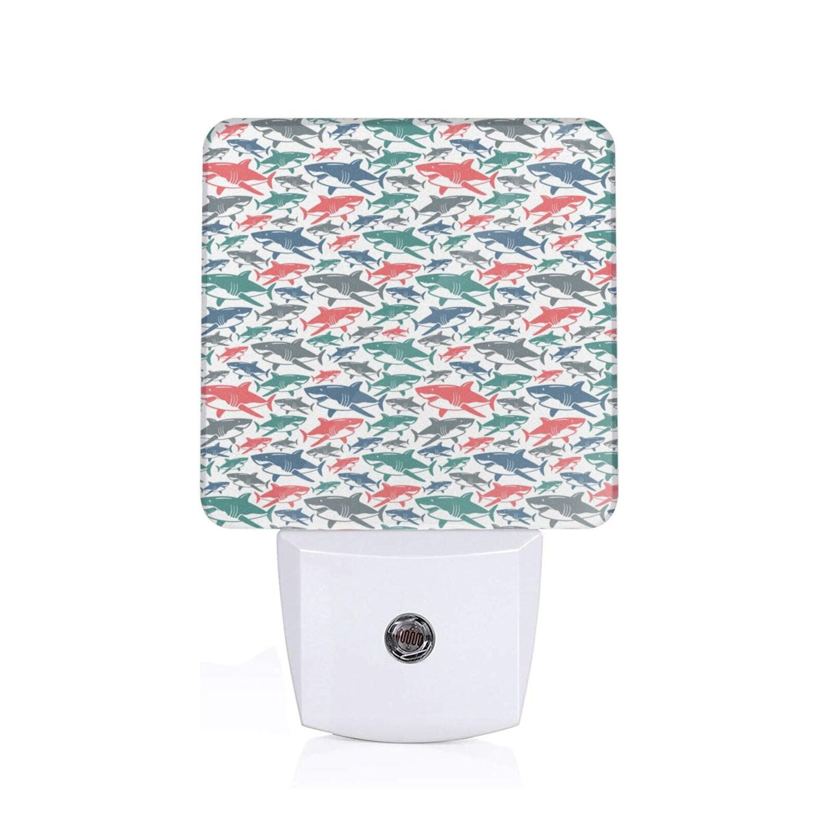 Xecao Colorful Shark for Night Light - a Wall-mounted LED Fixture with ...