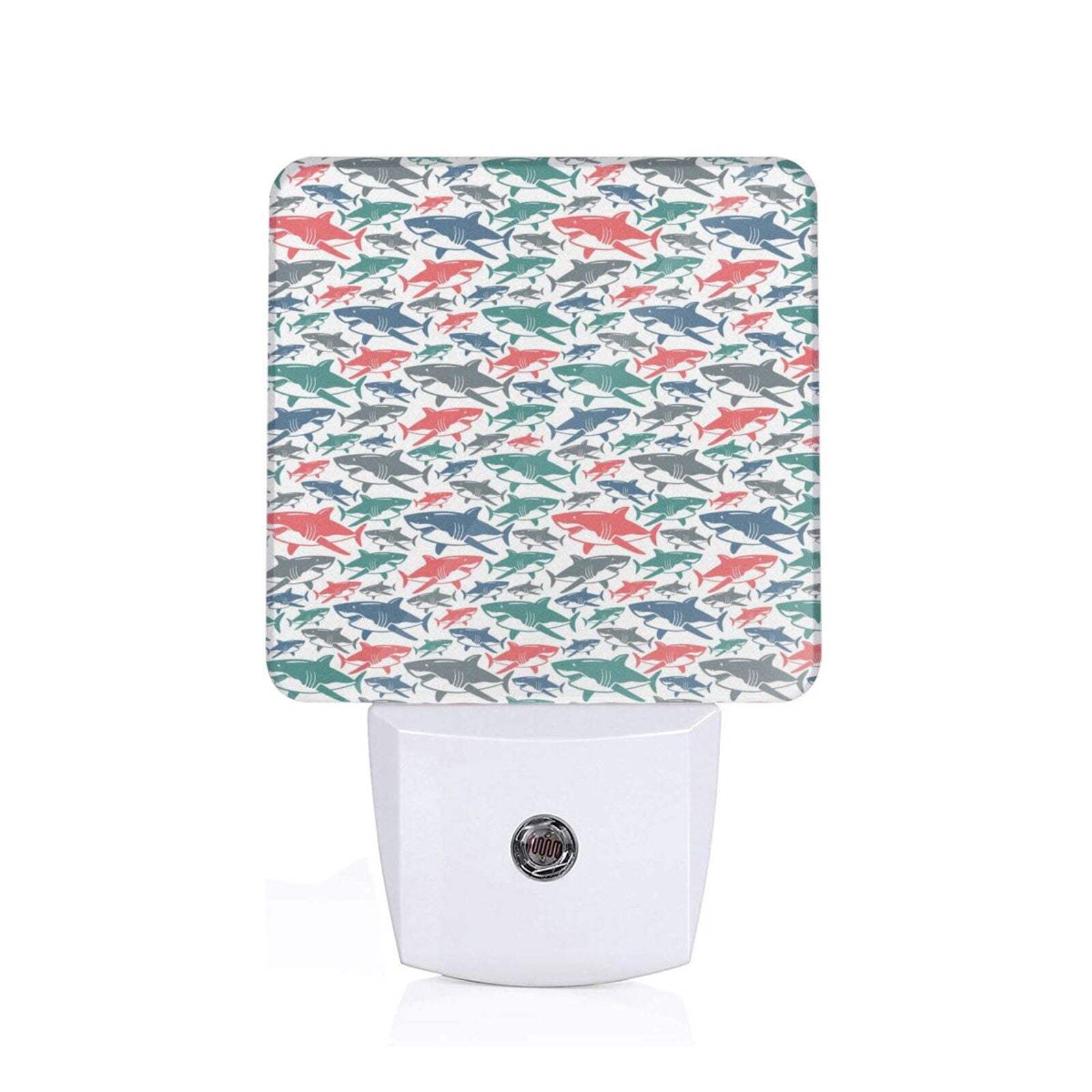 Xecao Colorful Shark for Night Light - a Wall-mounted LED Fixture with ...